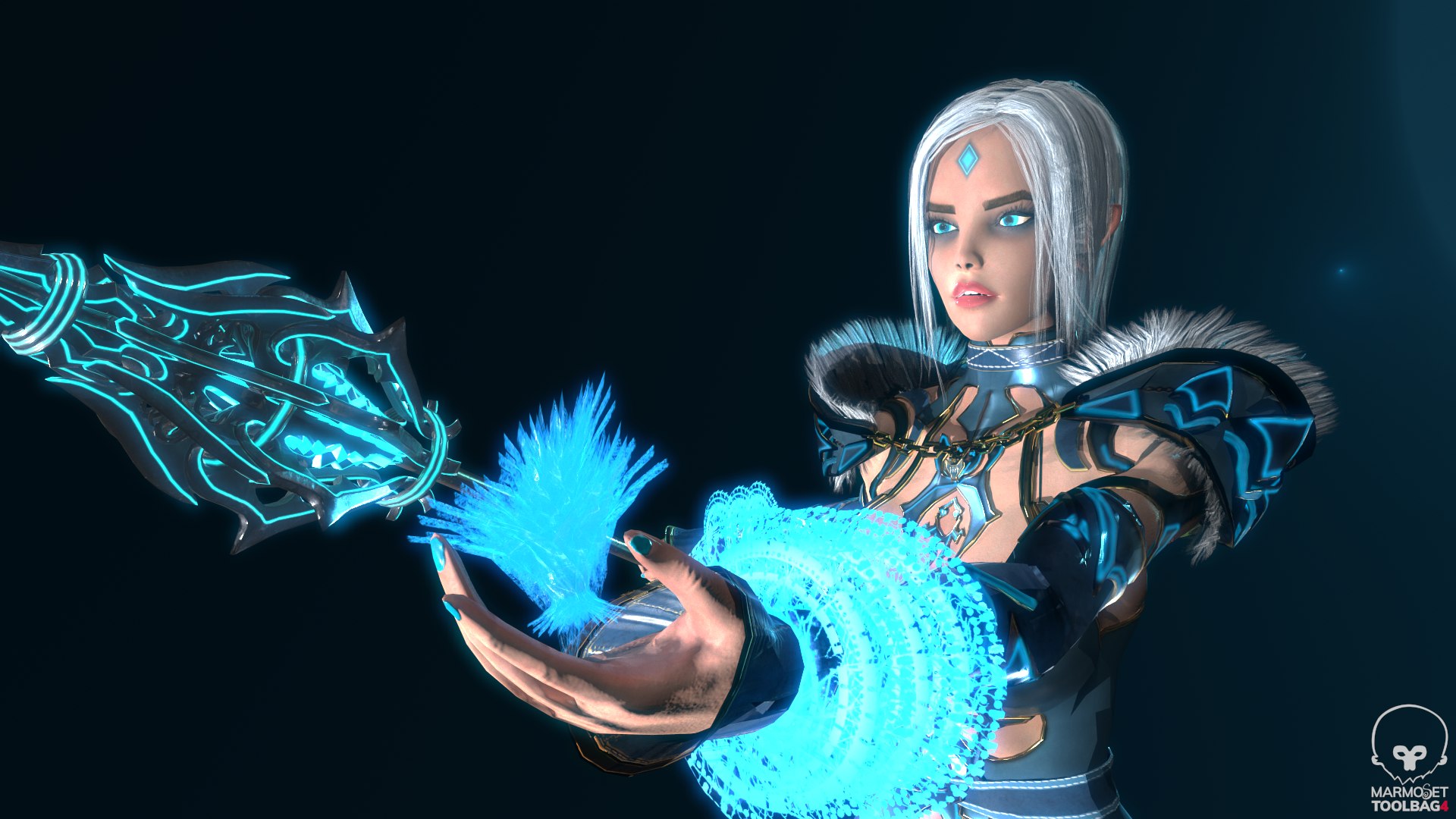 3D Frost Mage - Game Ready Low-poly 3D Model Model - TurboSquid 1767660