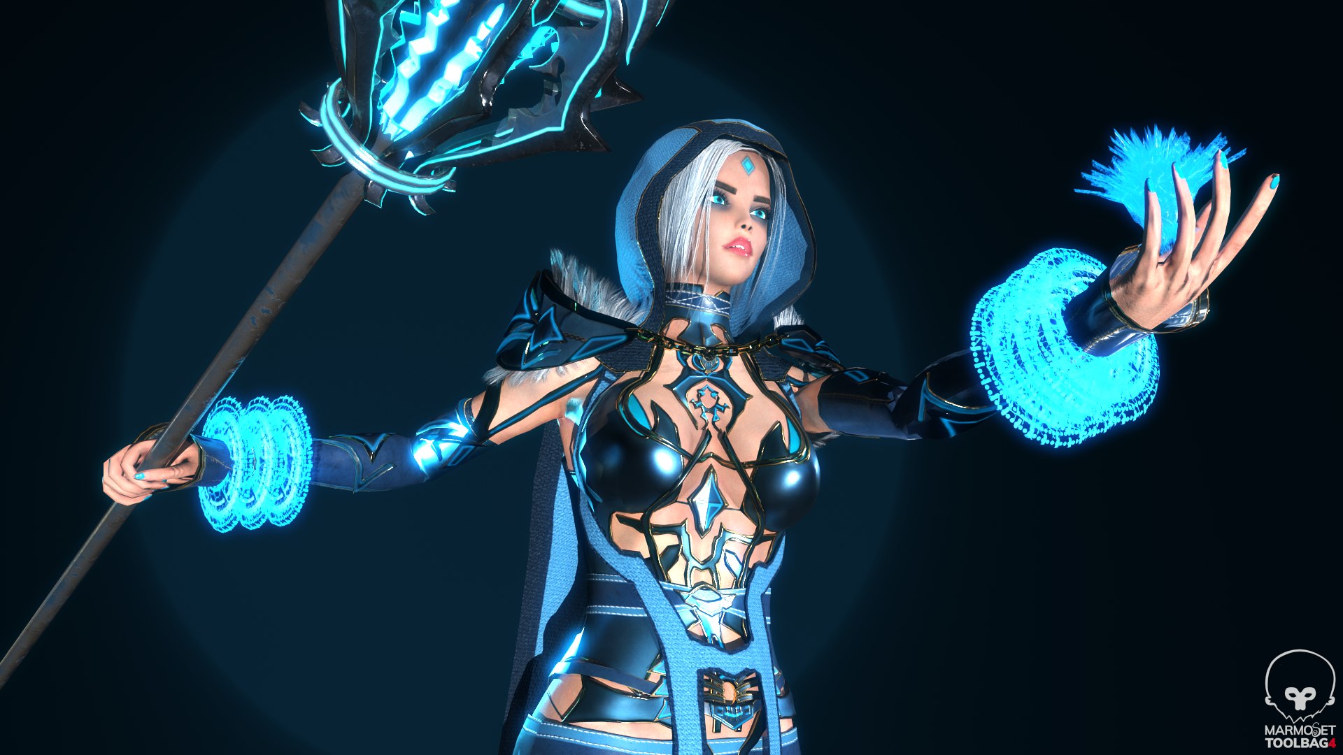 3D Frost Mage - Game Ready Low-poly 3D Model Model - TurboSquid 1767660