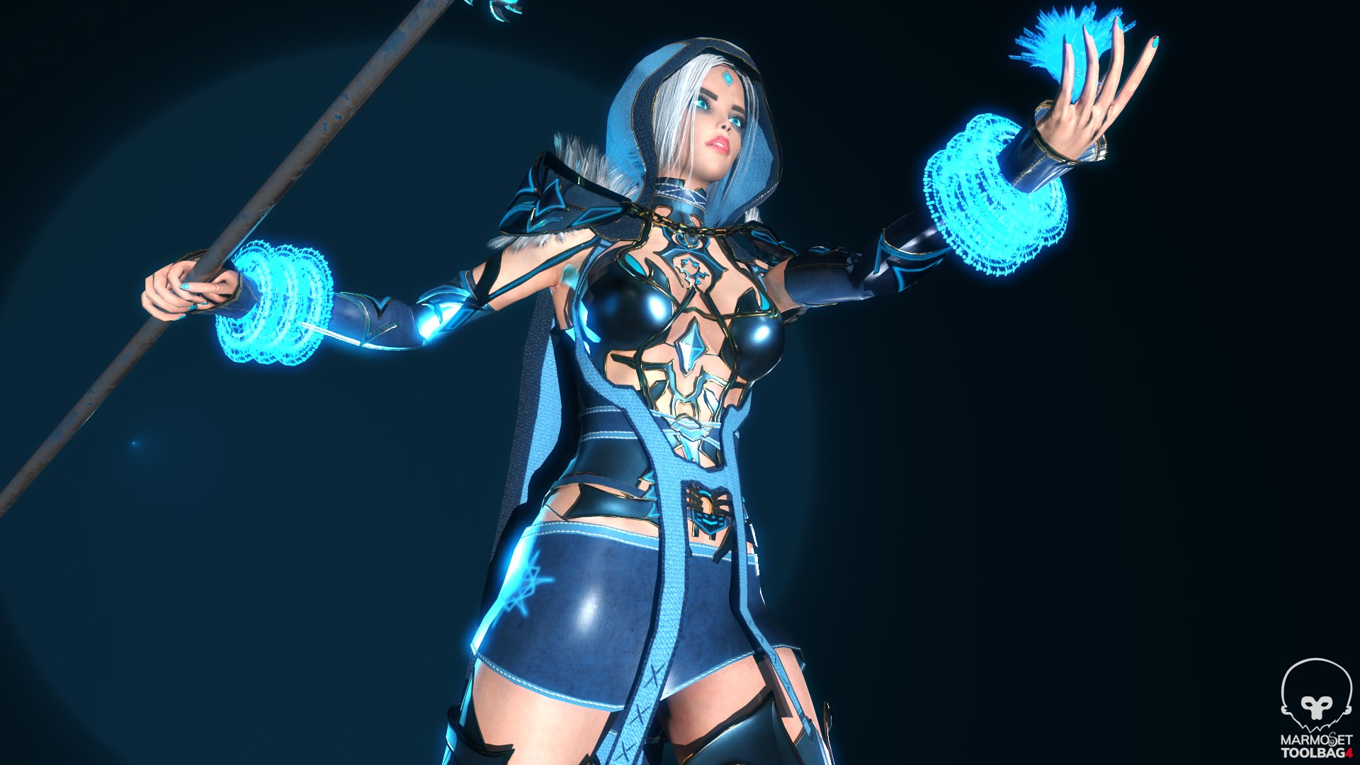 3D Frost Mage - Game Ready Low-poly 3D Model Model - TurboSquid 1767660
