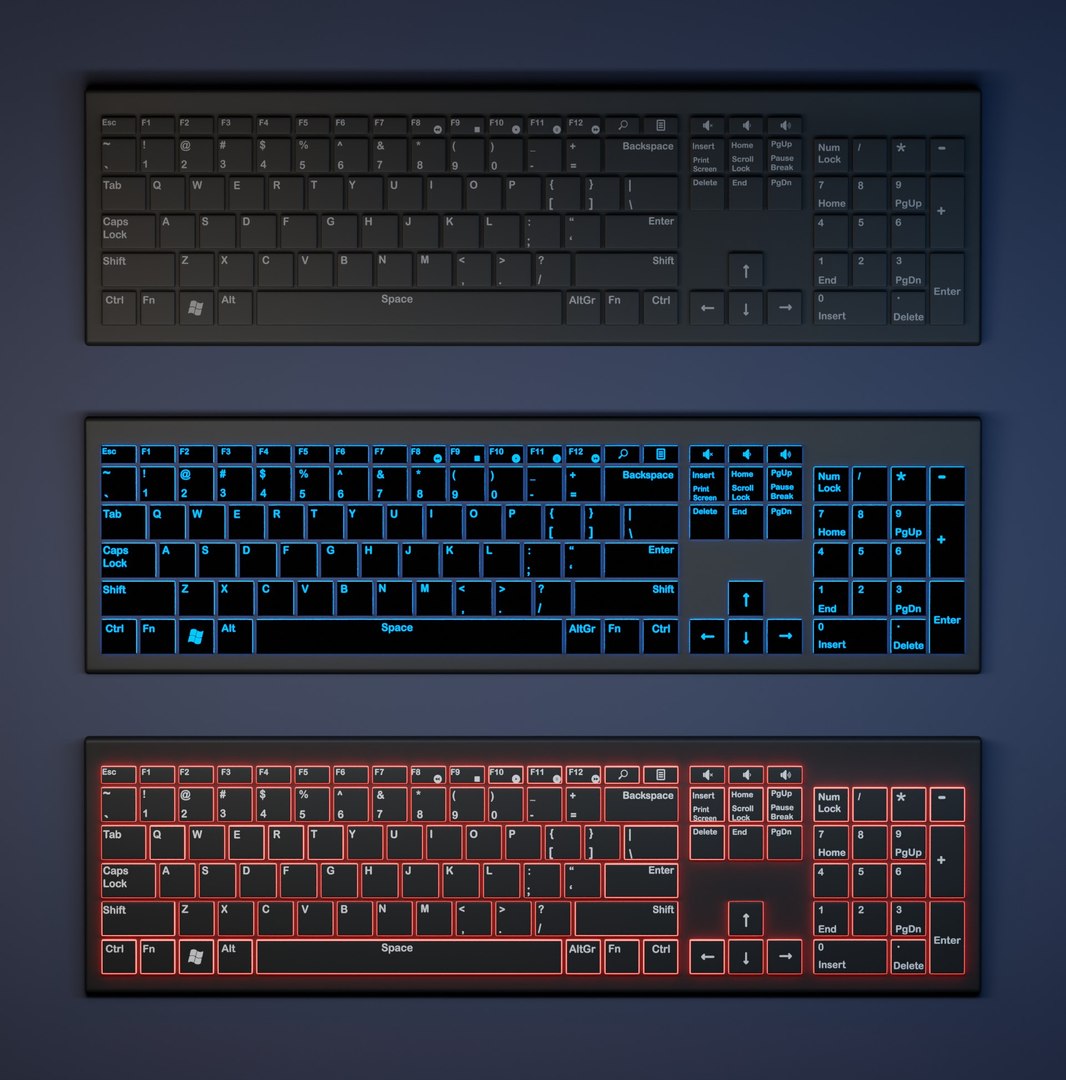 Keyboard Pack 3D model - TurboSquid 2077863