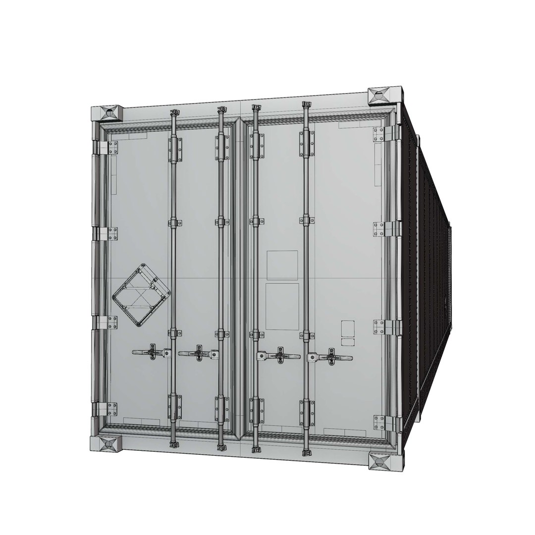 Reefer Container 53FT 3D Model - TurboSquid 1990311