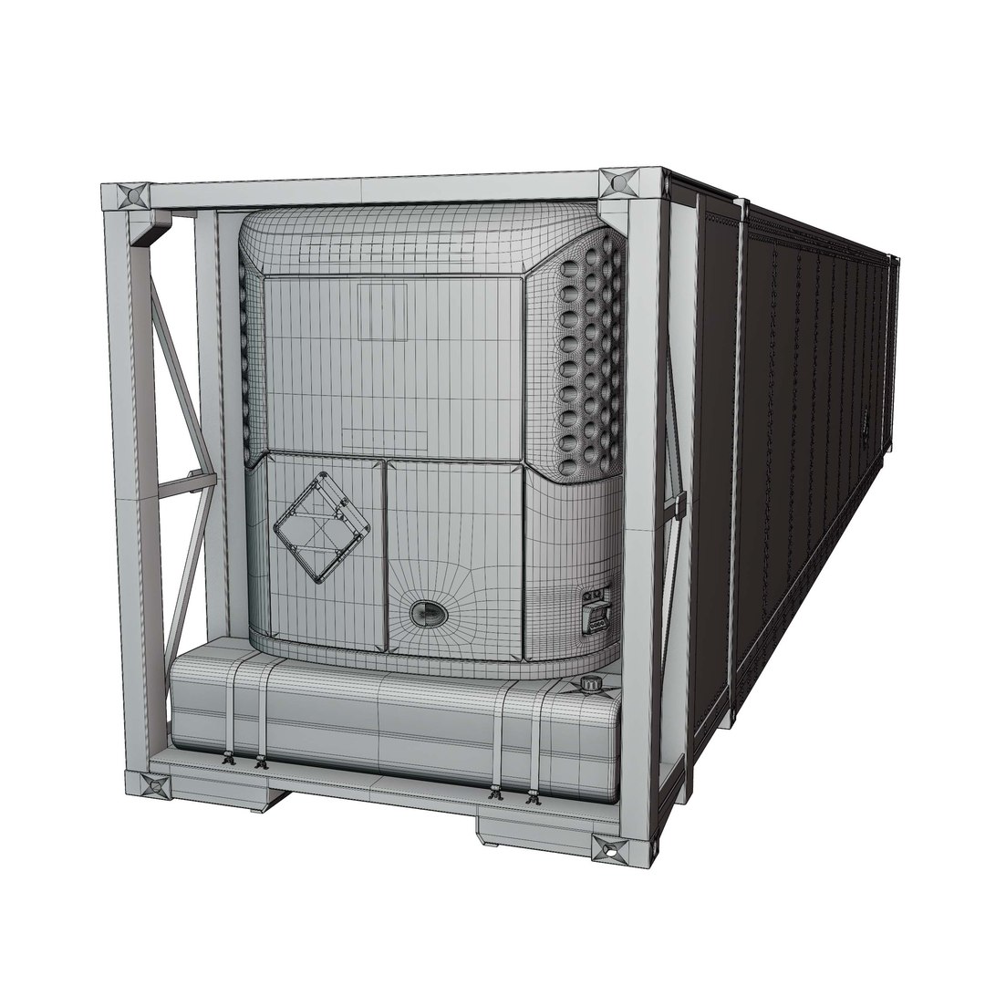 Reefer Container 53FT 3D Model - TurboSquid 1990311