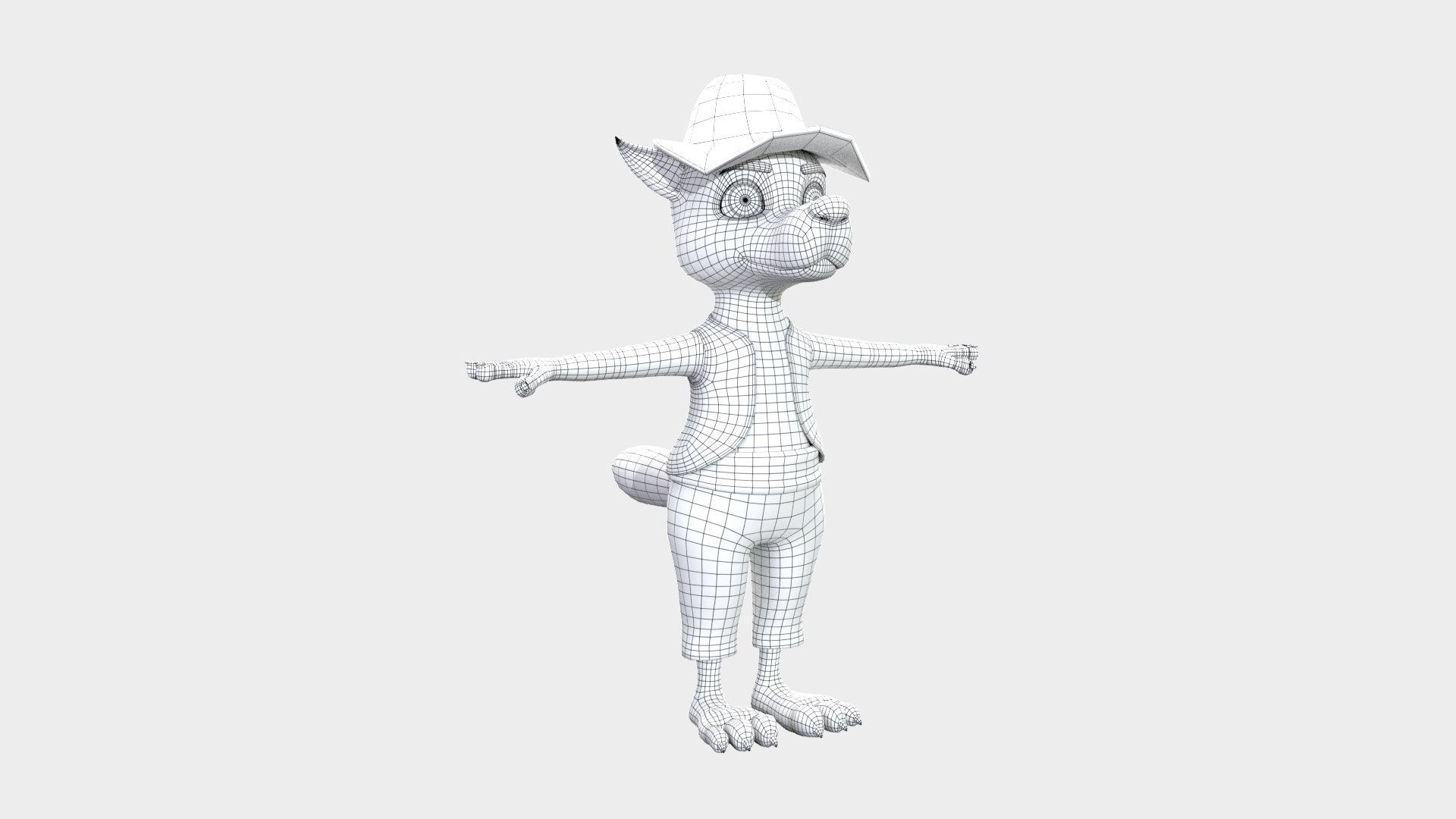 Cartoon Wolf 3D Model - TurboSquid 2111637