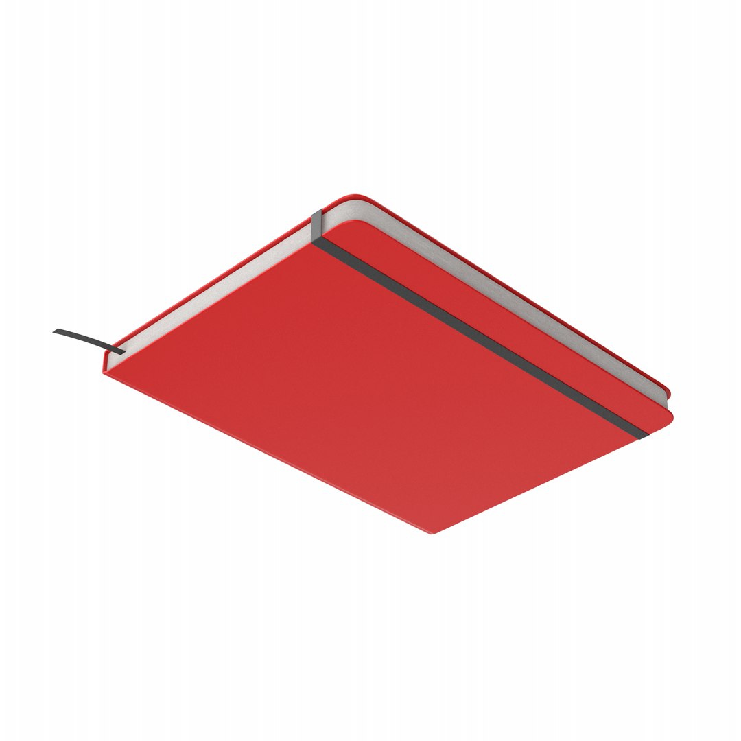 Red Notebook 3D Model - TurboSquid 2161580