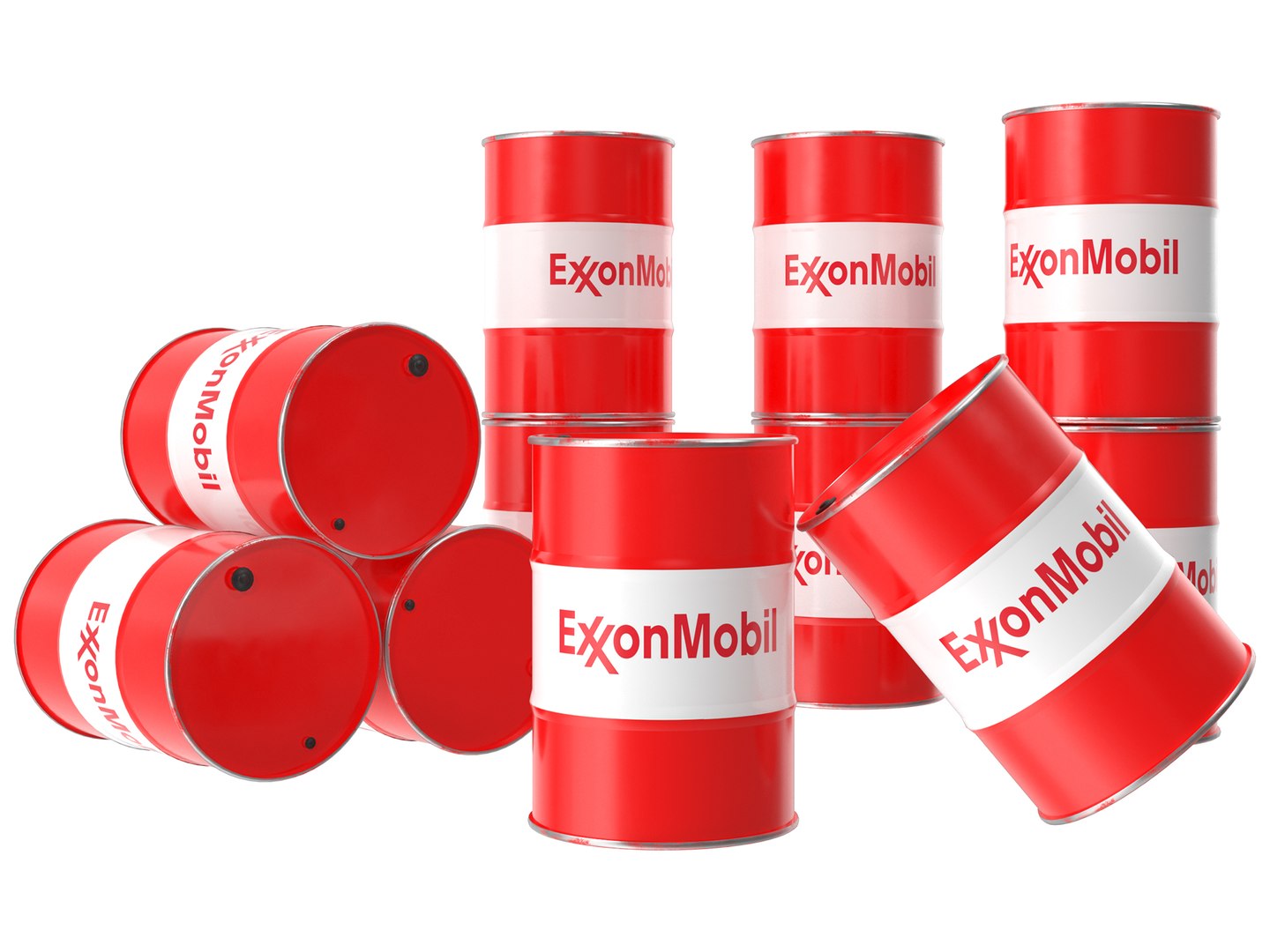 3D Exxonmobil Oil Barrel Model - TurboSquid 1810969