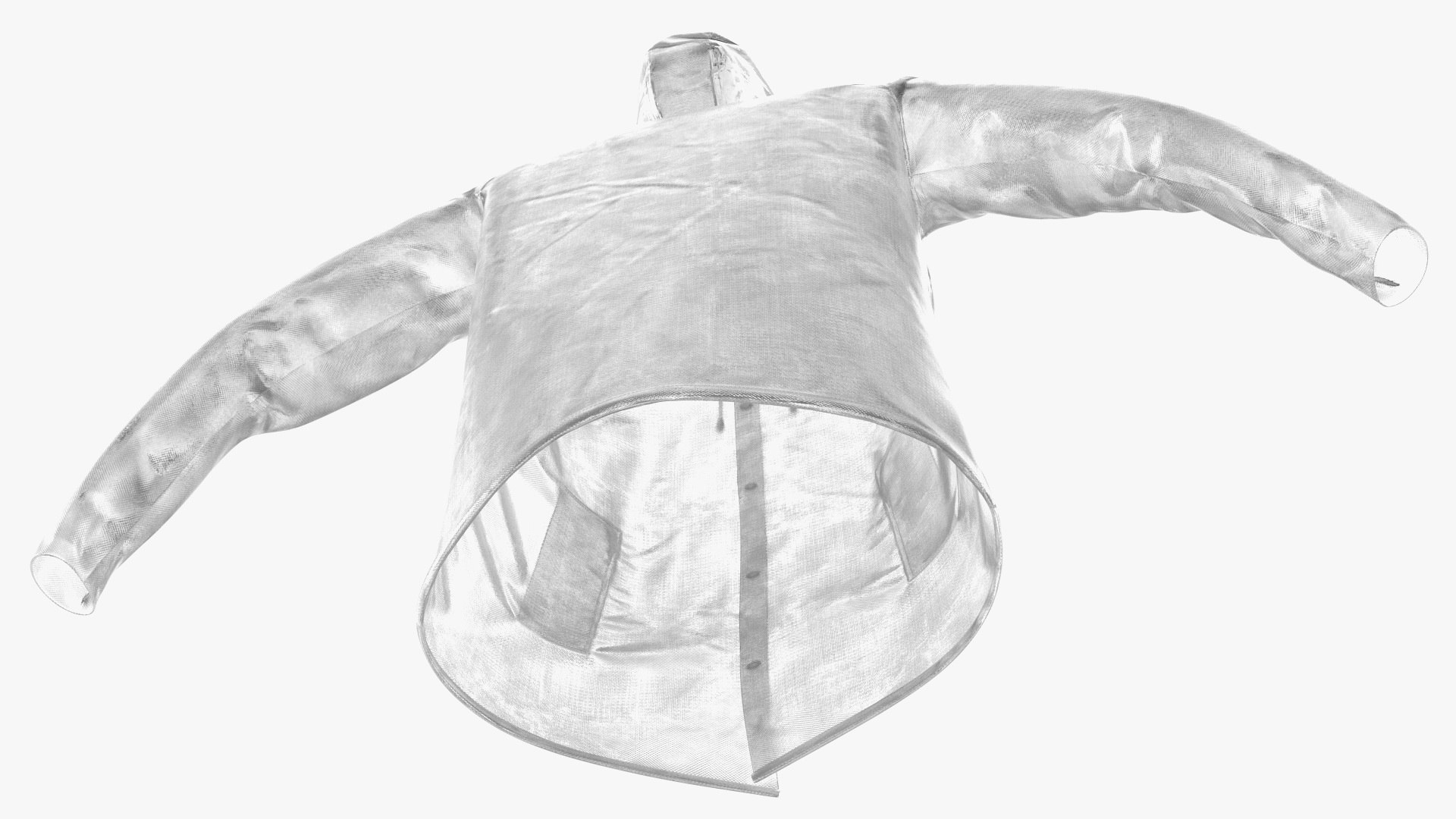 Transparent raincoat waterproof rain 3D model - TurboSquid 1528525