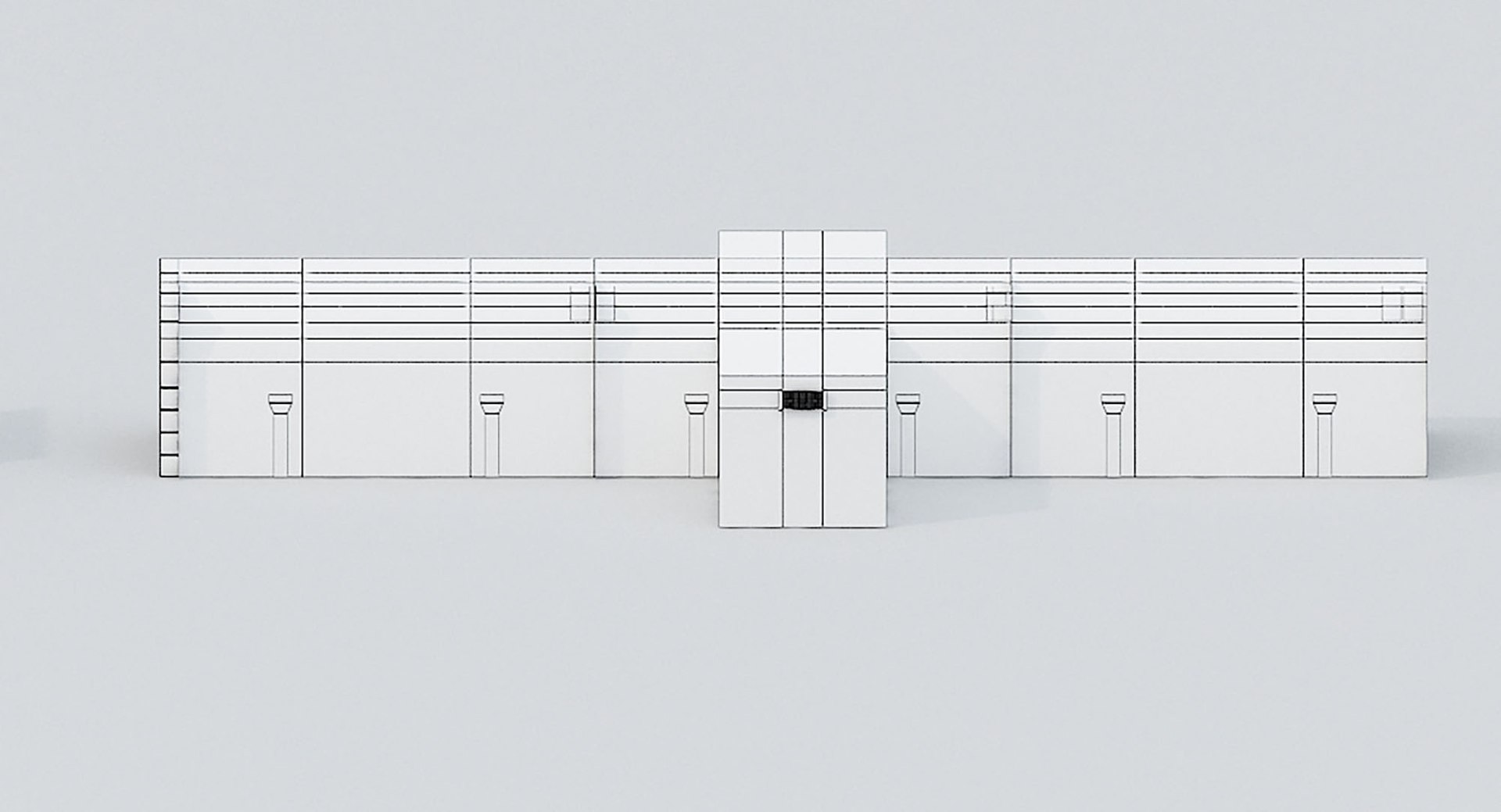 Modular Prison Hall And Rooms 3D - TurboSquid 1748815