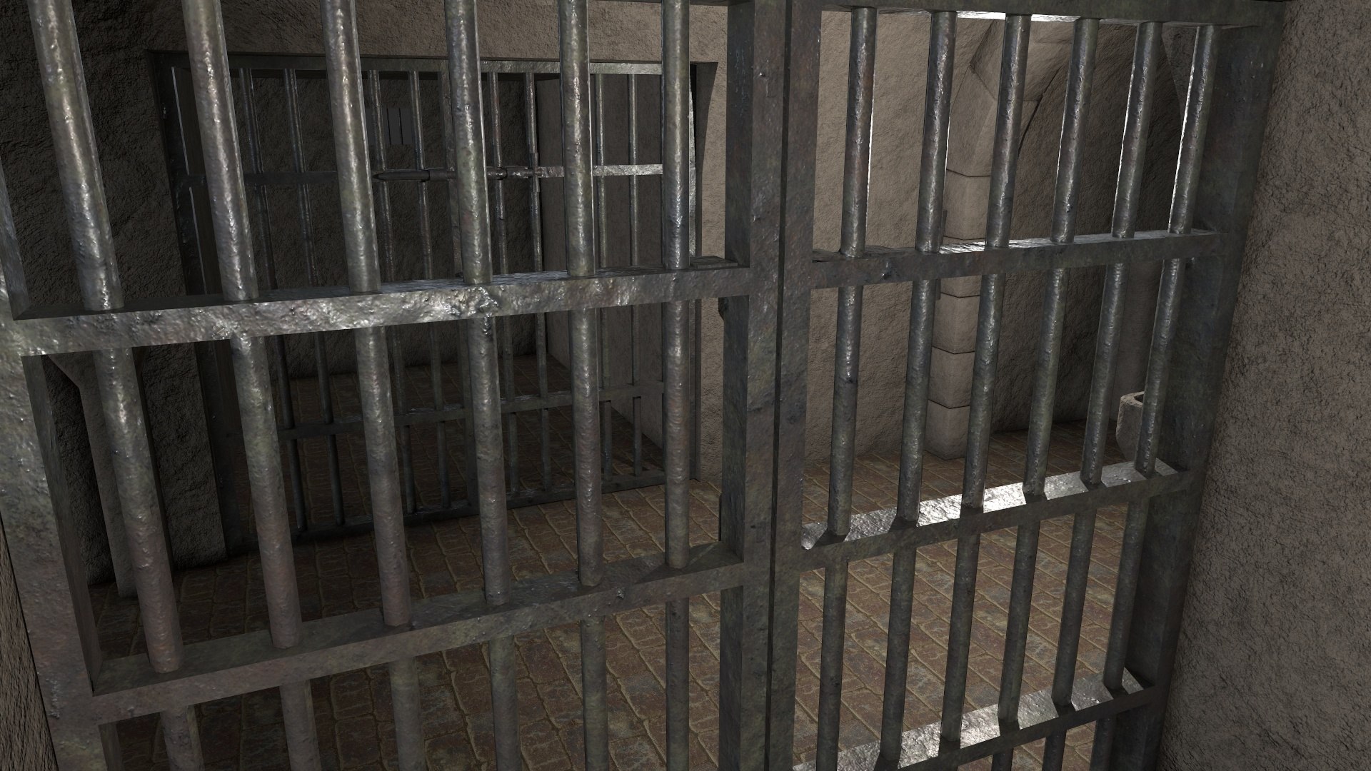 Modular Prison Hall And Rooms 3D - TurboSquid 1748815