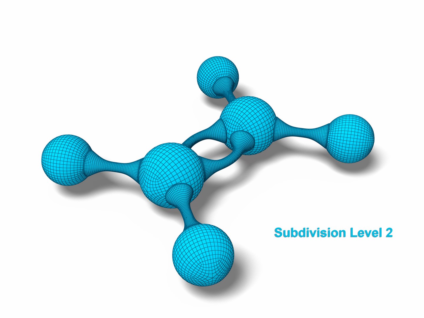 3D Ethylene Molecule C2h4 Modeled - TurboSquid 1538077