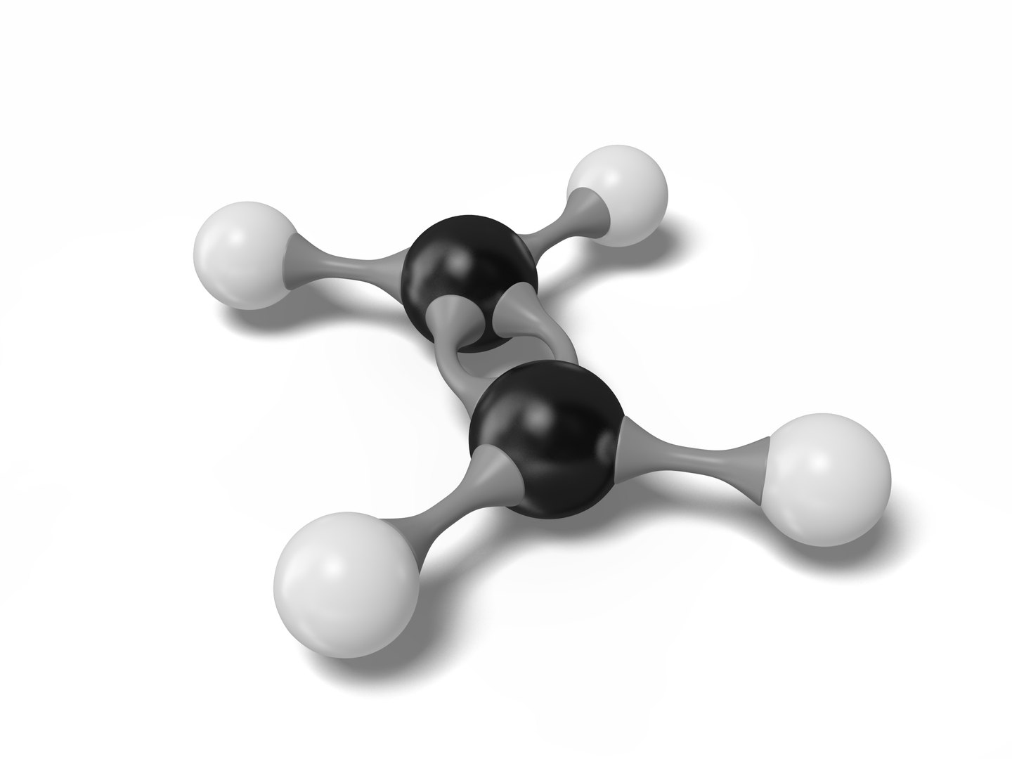 3D Ethylene Molecule C2h4 Modeled - TurboSquid 1538077