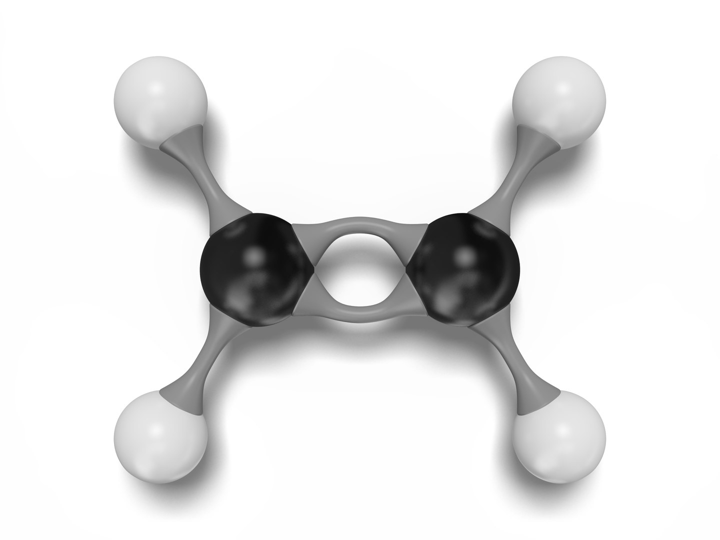 3D Ethylene Molecule C2h4 Modeled - TurboSquid 1538077
