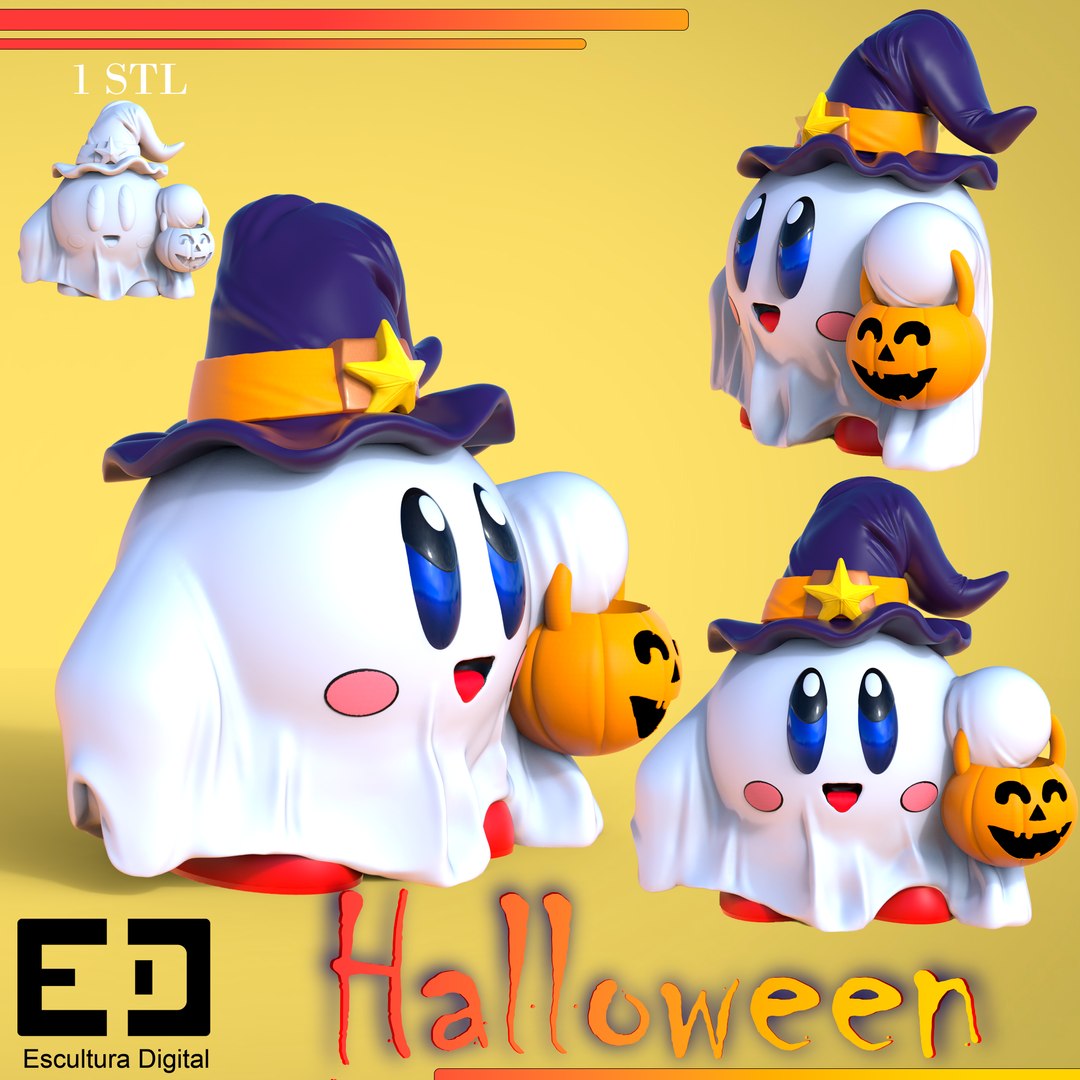 Kirby - Halloween 3D Model - TurboSquid 2356233
