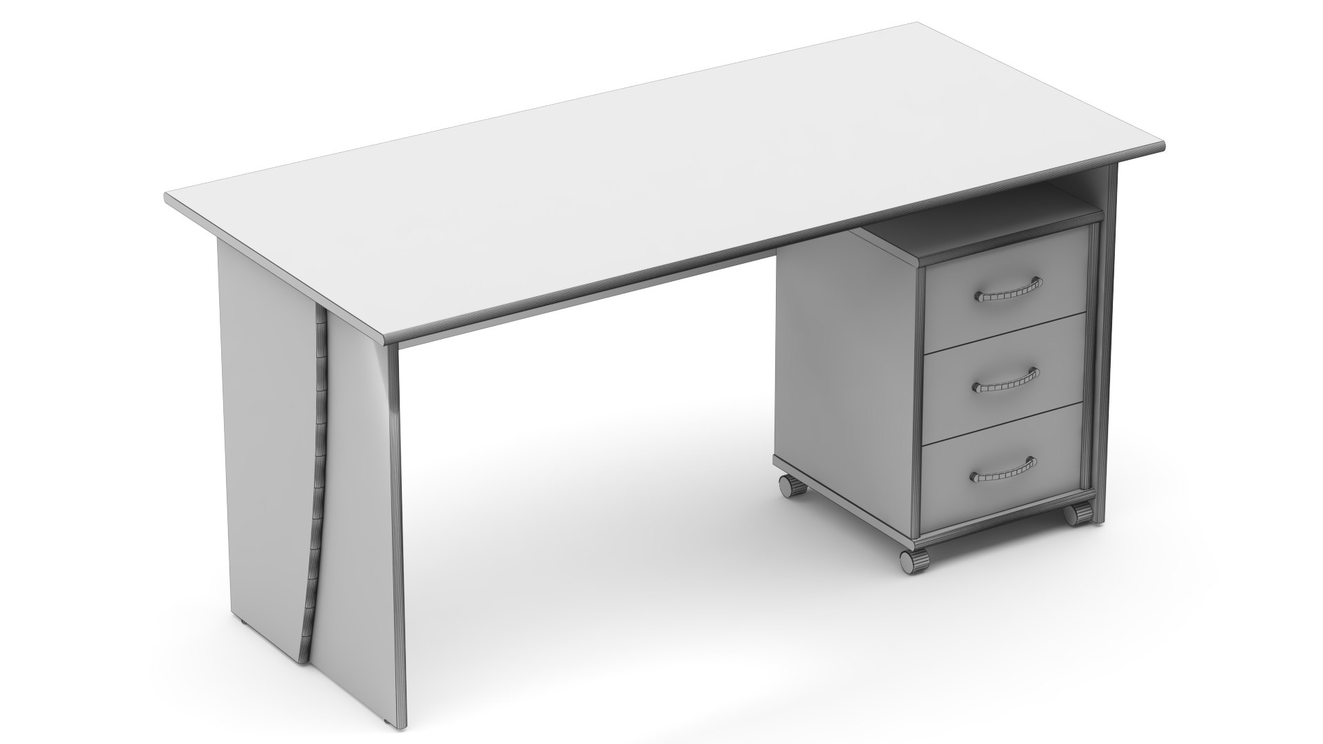Writing Desk 3D Model - TurboSquid 2060115