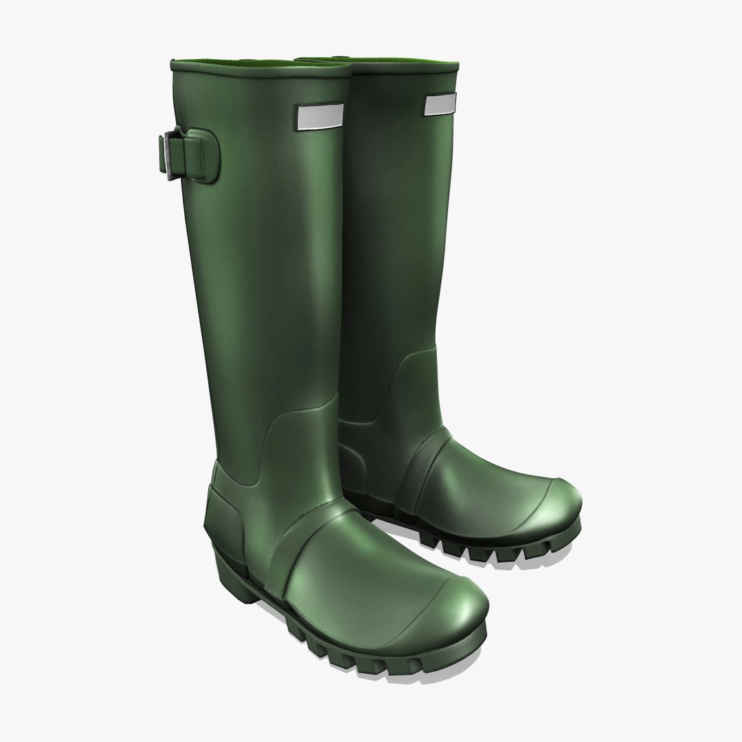 3D Wellington Boots Model - TurboSquid 1999083