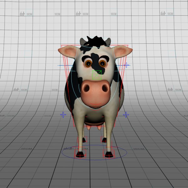 만화 애니메이션 암소 애니메이션 3D 모델 - TurboSquid 1211697