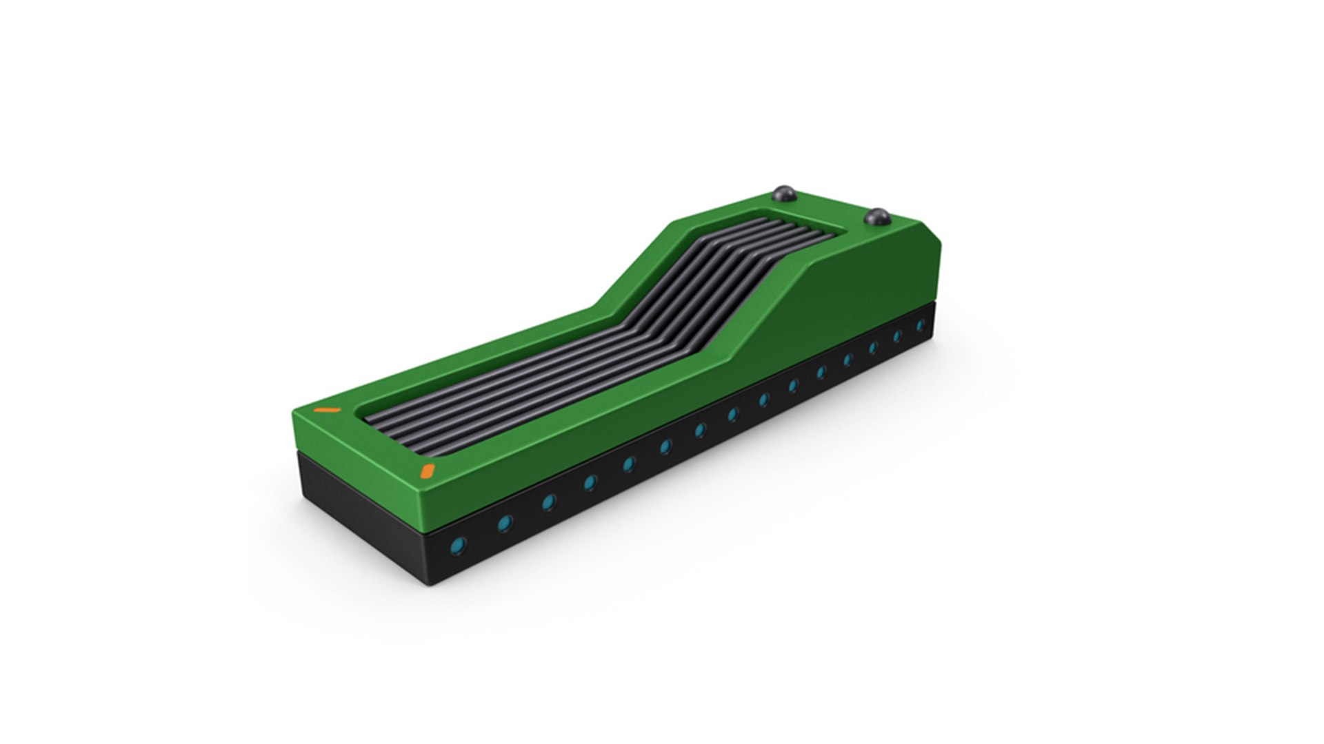 3D Scifi Interior Element Part Green V1 PBR Model - TurboSquid 2303434