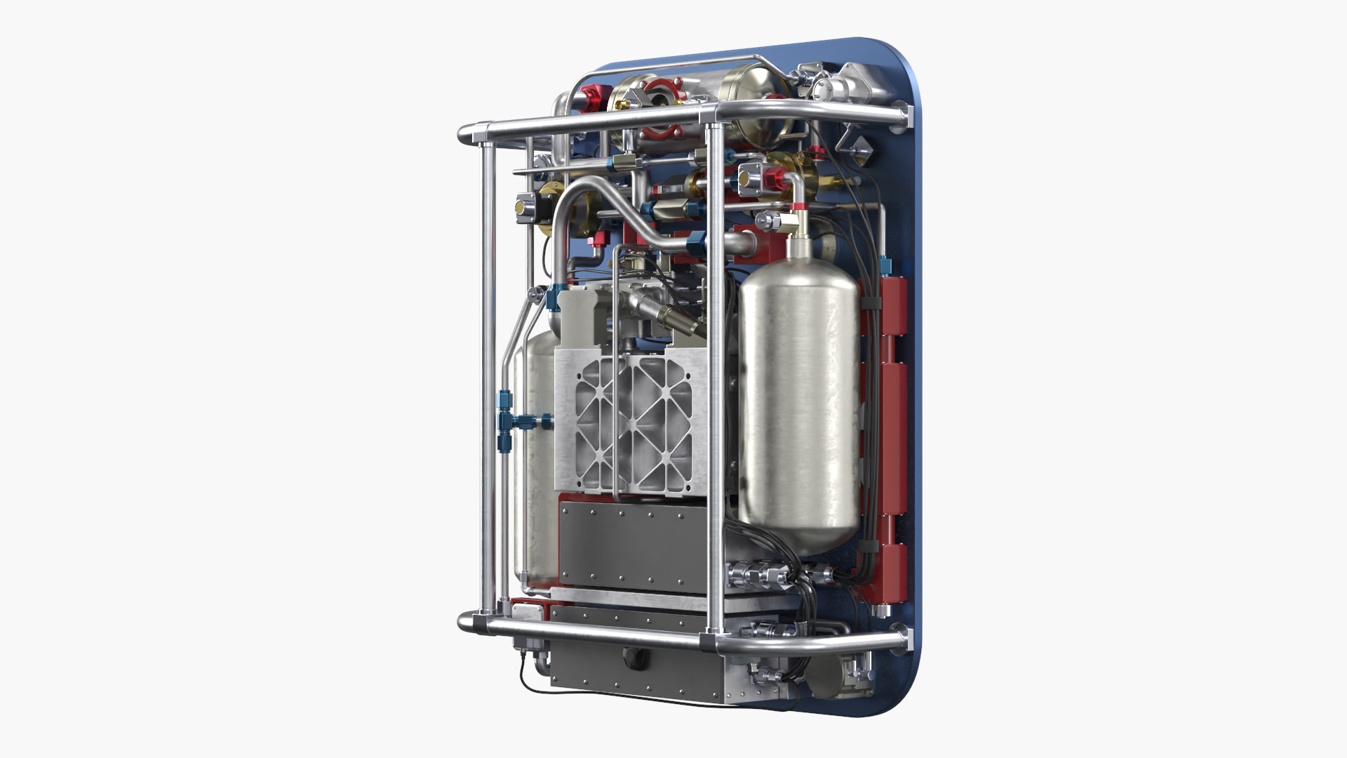 3D Astronaut Space Suit Backpack Equipment Metallic Blue - TurboSquid ...