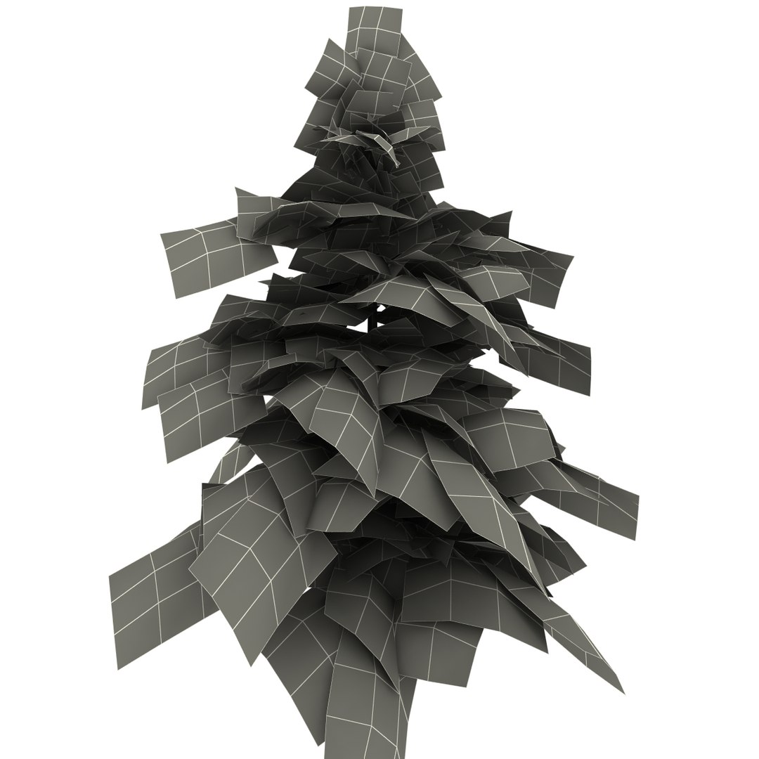 Low-poly Fir Tree 3d Model