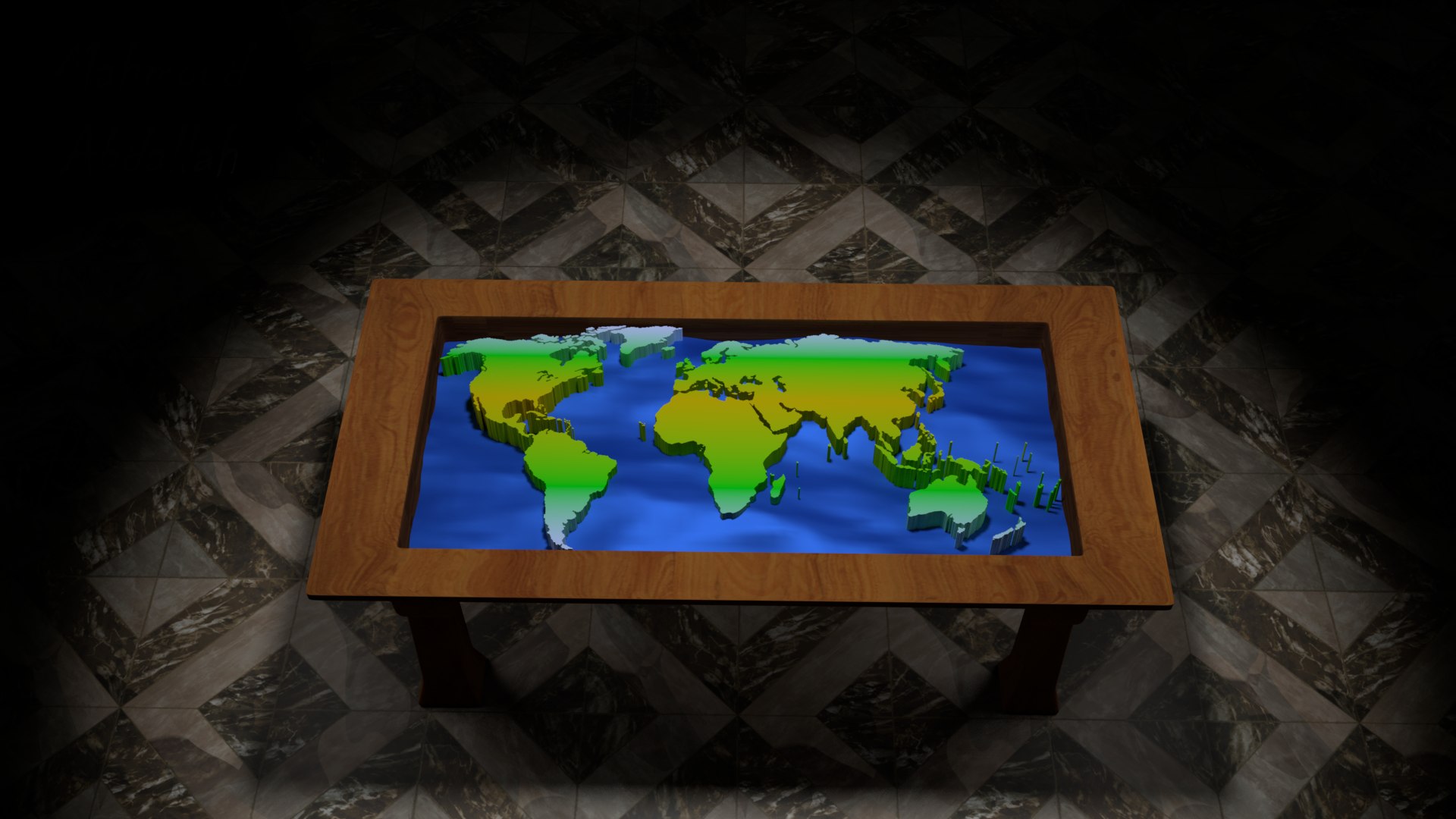 Table World 3D Model - TurboSquid 1216677