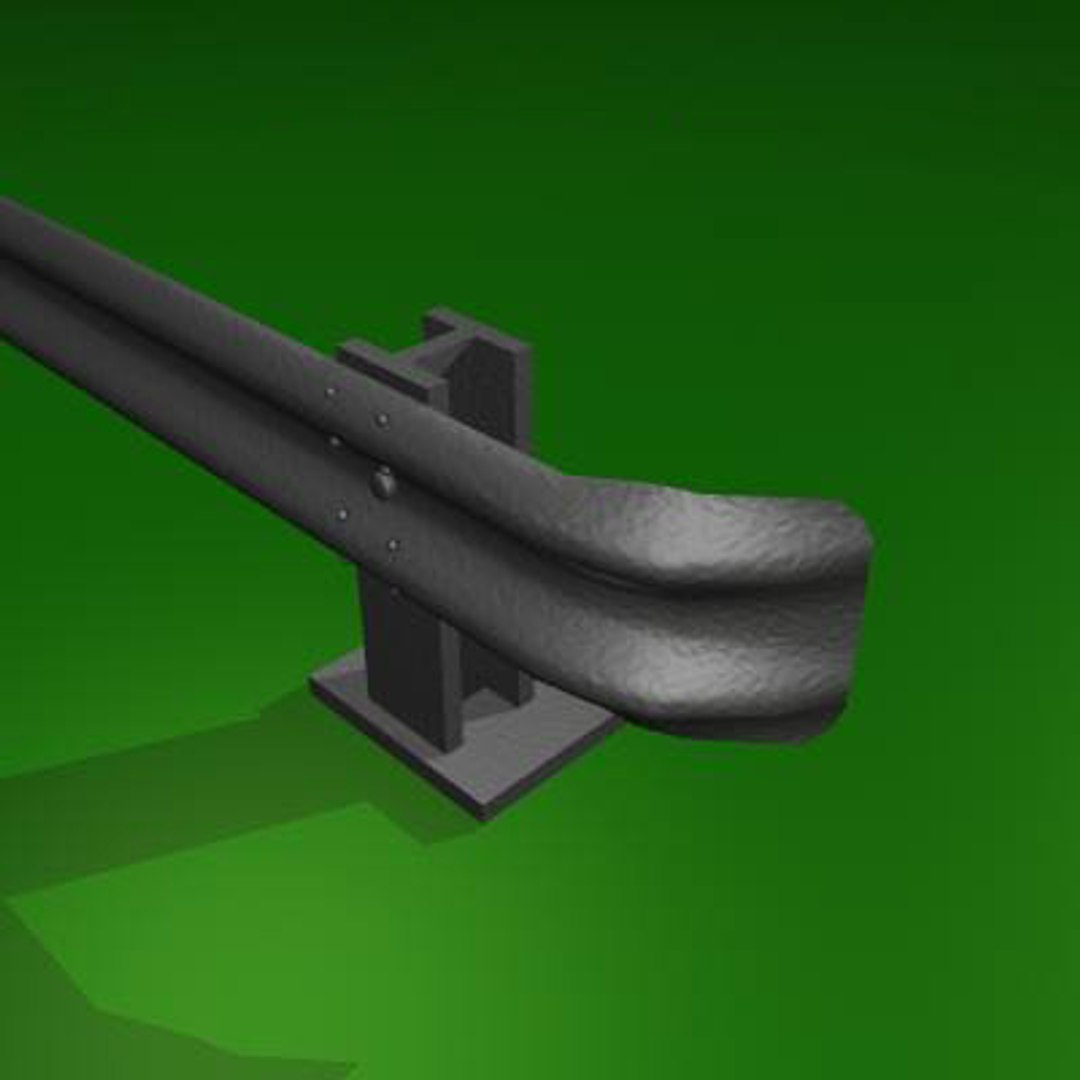 3ds Max Barrier Motorway Divider