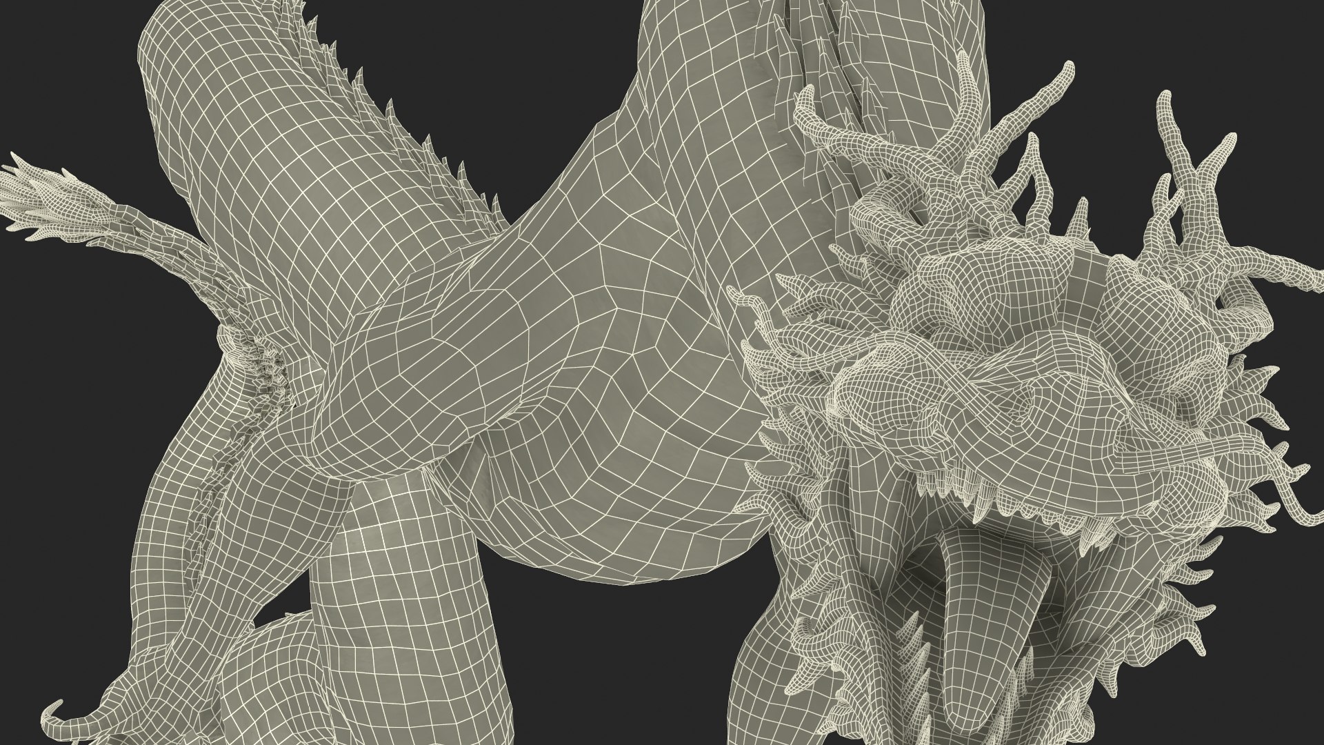 3D Asian Mythical Serpent Dragon Blue Rigged - TurboSquid 2205498