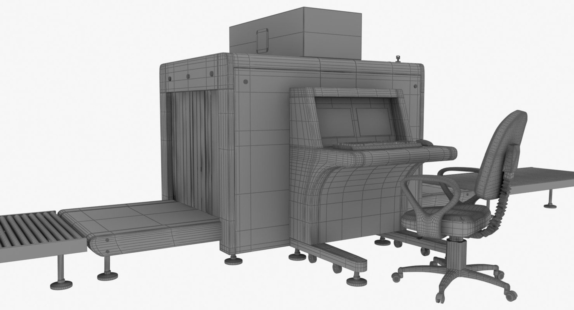 3D X-ray Body Security Machine - TurboSquid 1424316