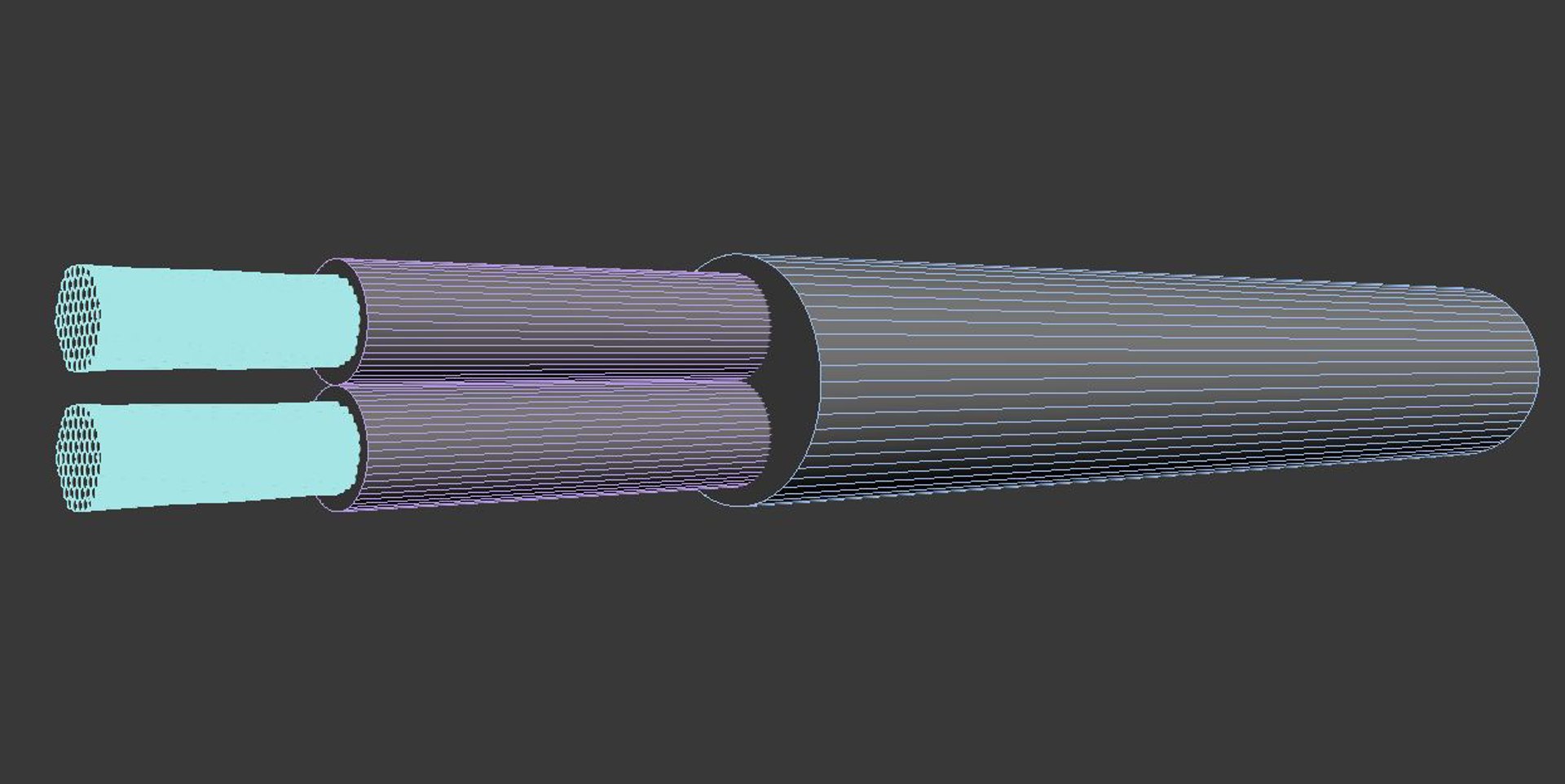 3d Model Electric Cable