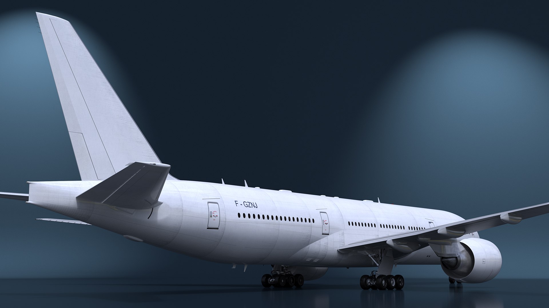 3D Boeing 777-200ER Passenger Aircraft Rigged For Cinema 4D Model - TurboSquid 2406314