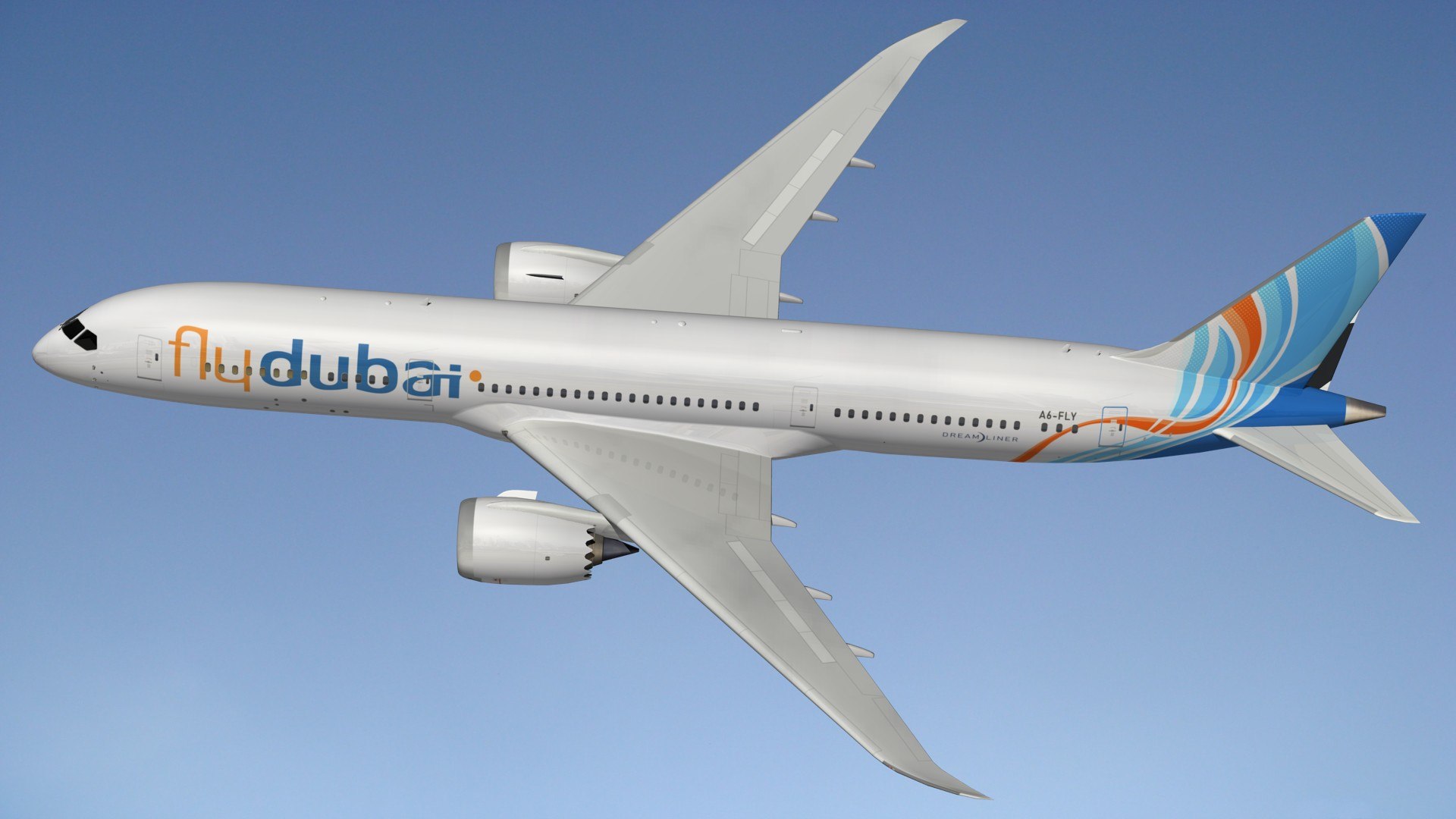 3D Boeing 789 FlyDubai - TurboSquid 2156315
