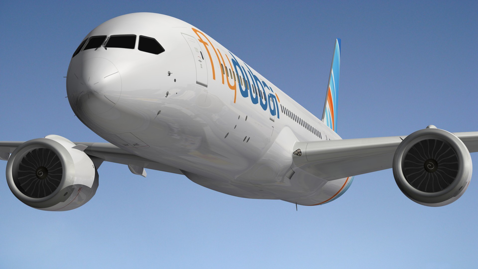 3D Boeing 789 FlyDubai - TurboSquid 2156315