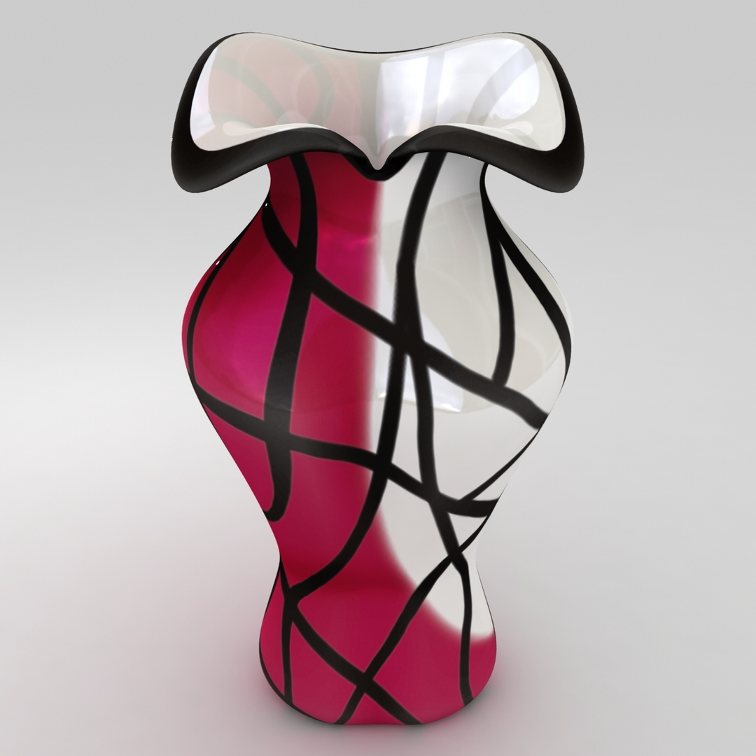 3d realistic human shaped vase model