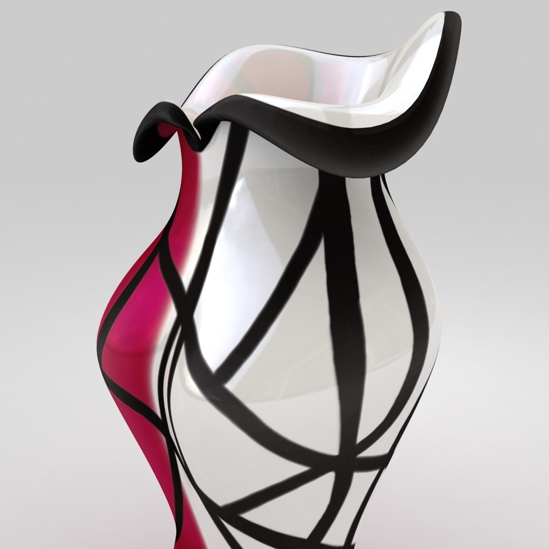 3d realistic human shaped vase model