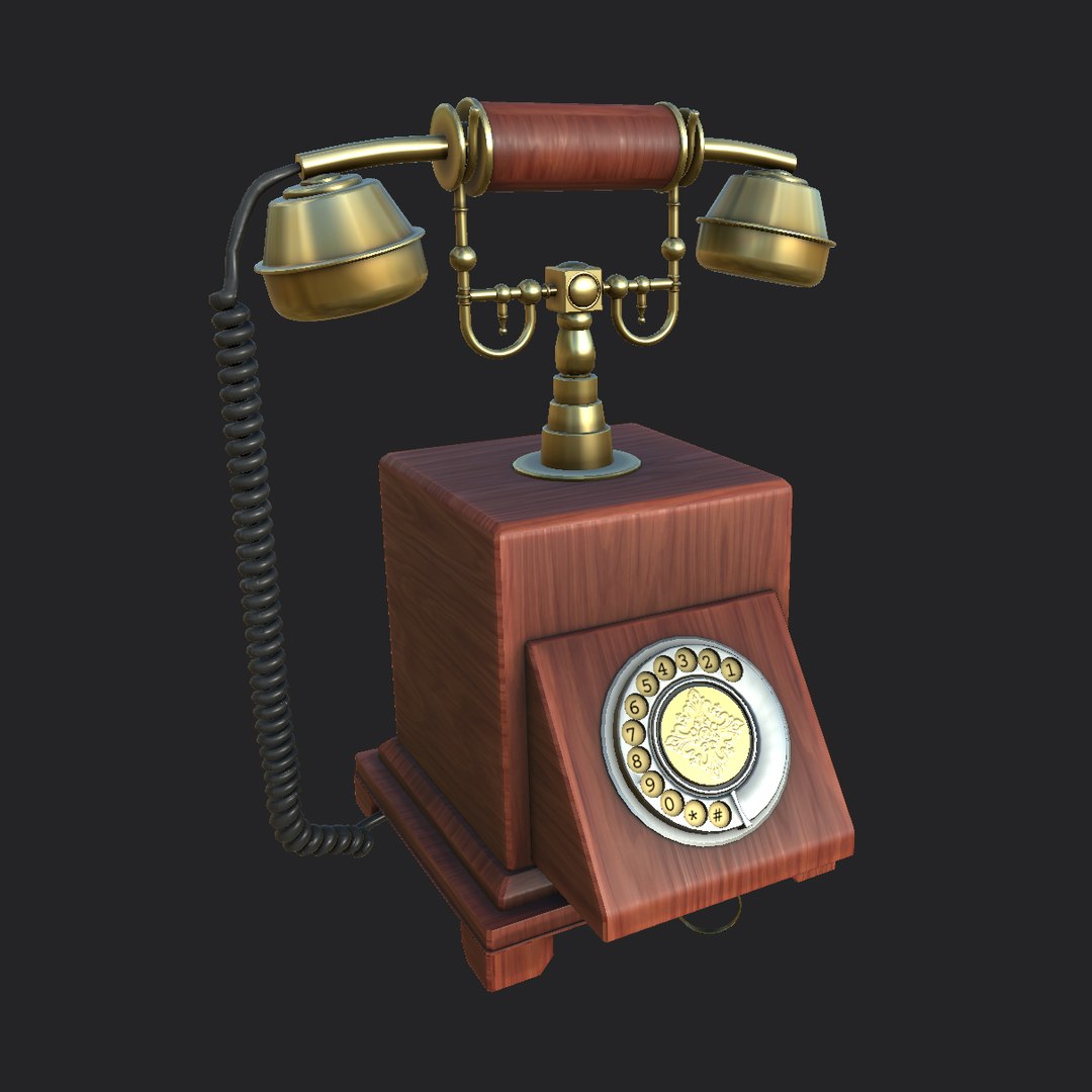 Vintage Telephone 3D Model - TurboSquid 1830658