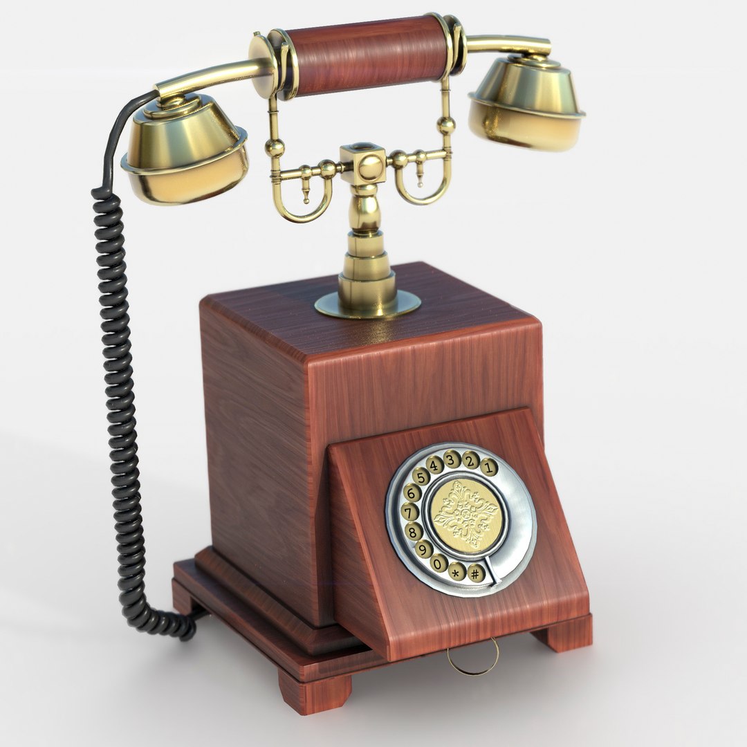 Vintage Telephone 3D Model - TurboSquid 1830658