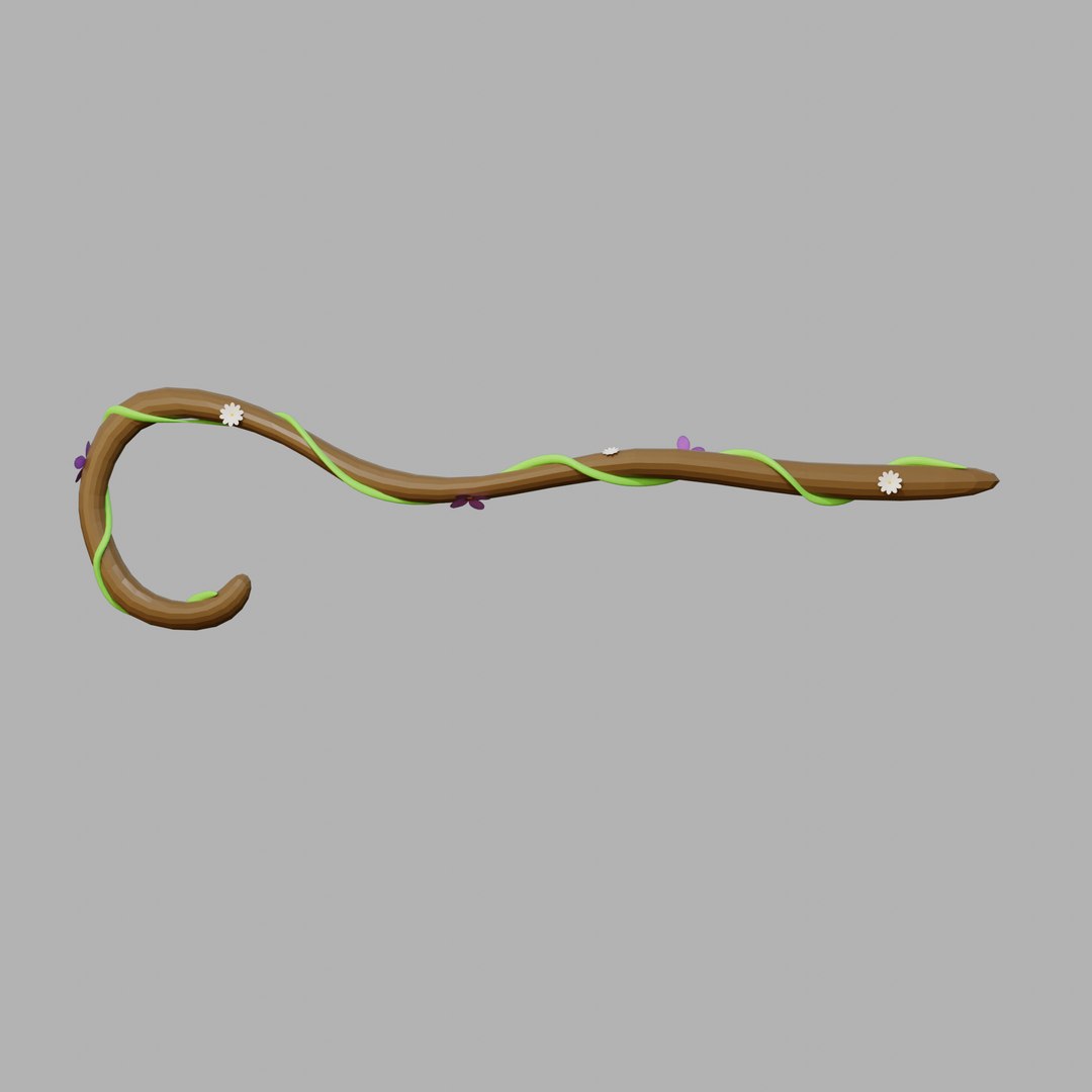 Low Poly Druid Staff 3D model - TurboSquid 1868864