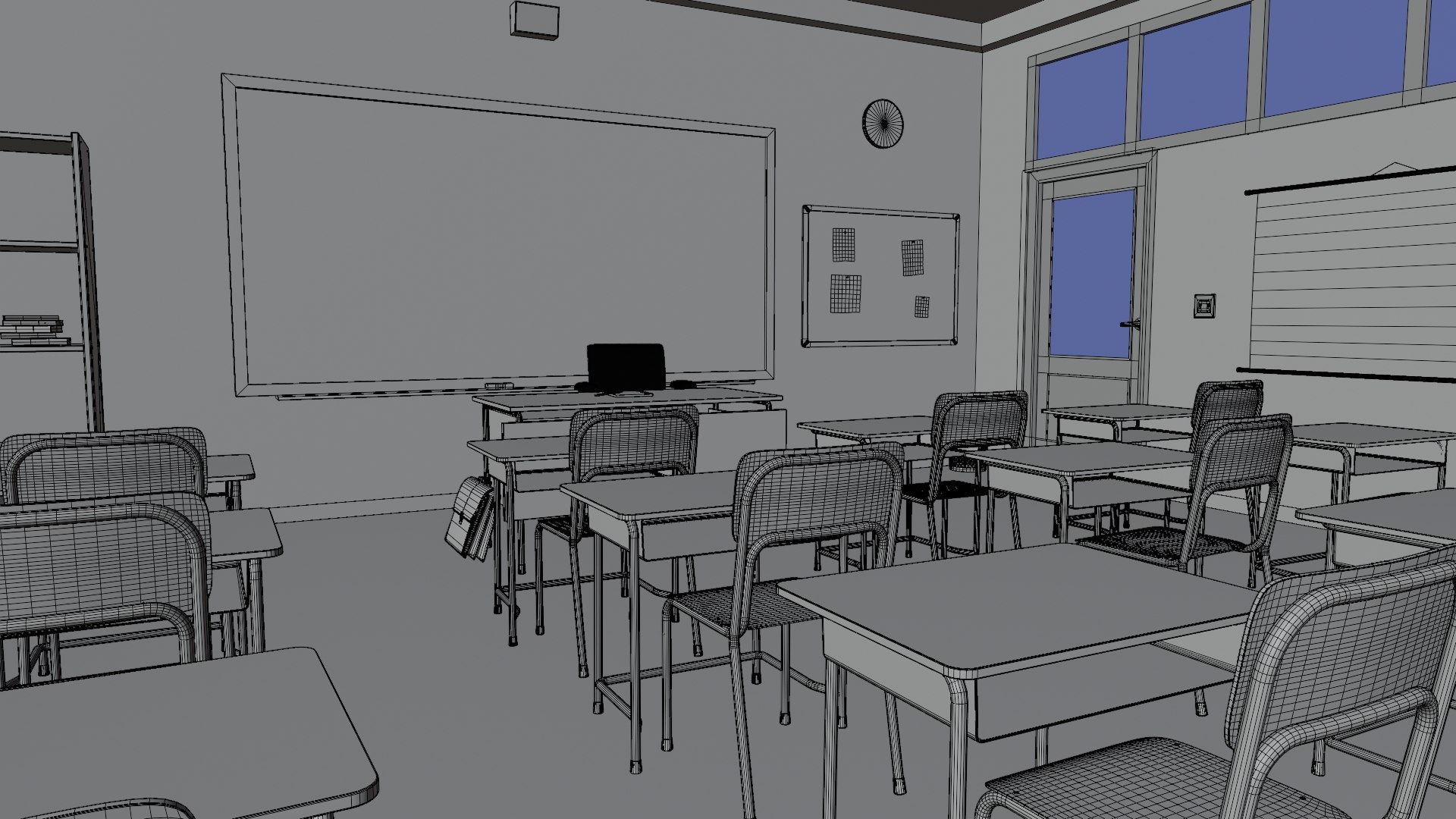 3D School Classroom - TurboSquid 2443302