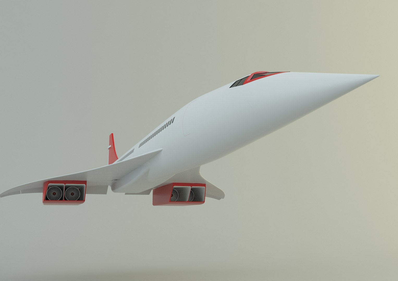 3D concorde passenger plane model 3D model model - TurboSquid 2056149
