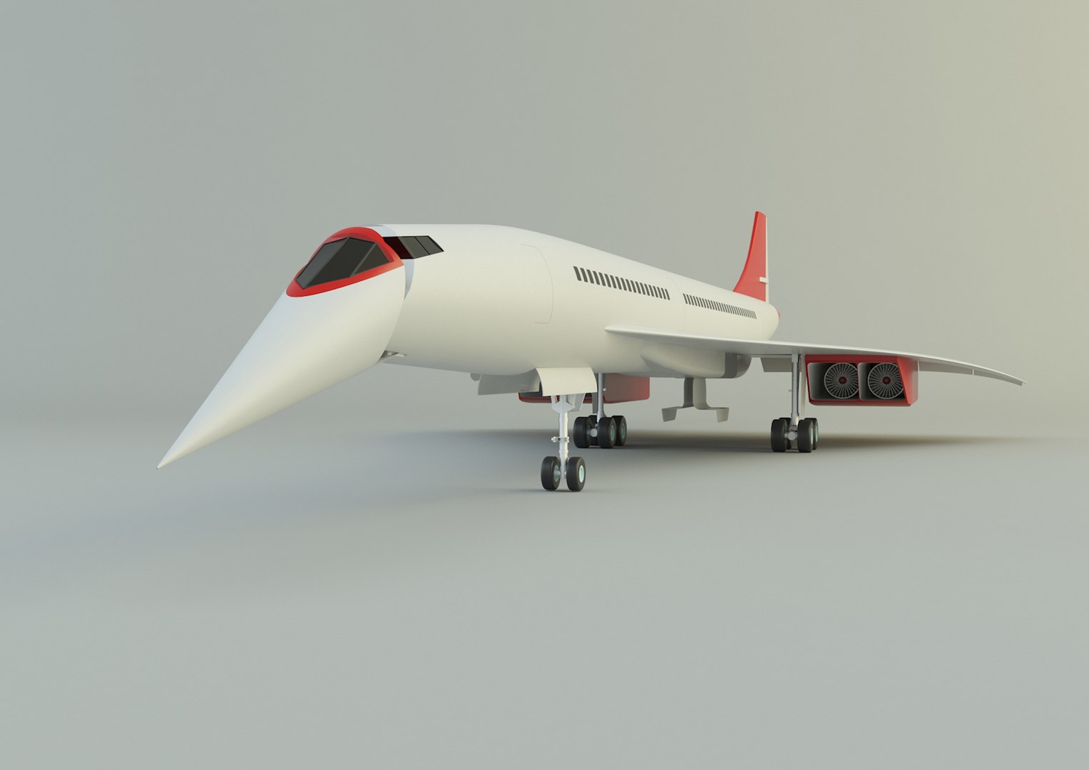 3D concorde passenger plane model 3D model model - TurboSquid 2056149