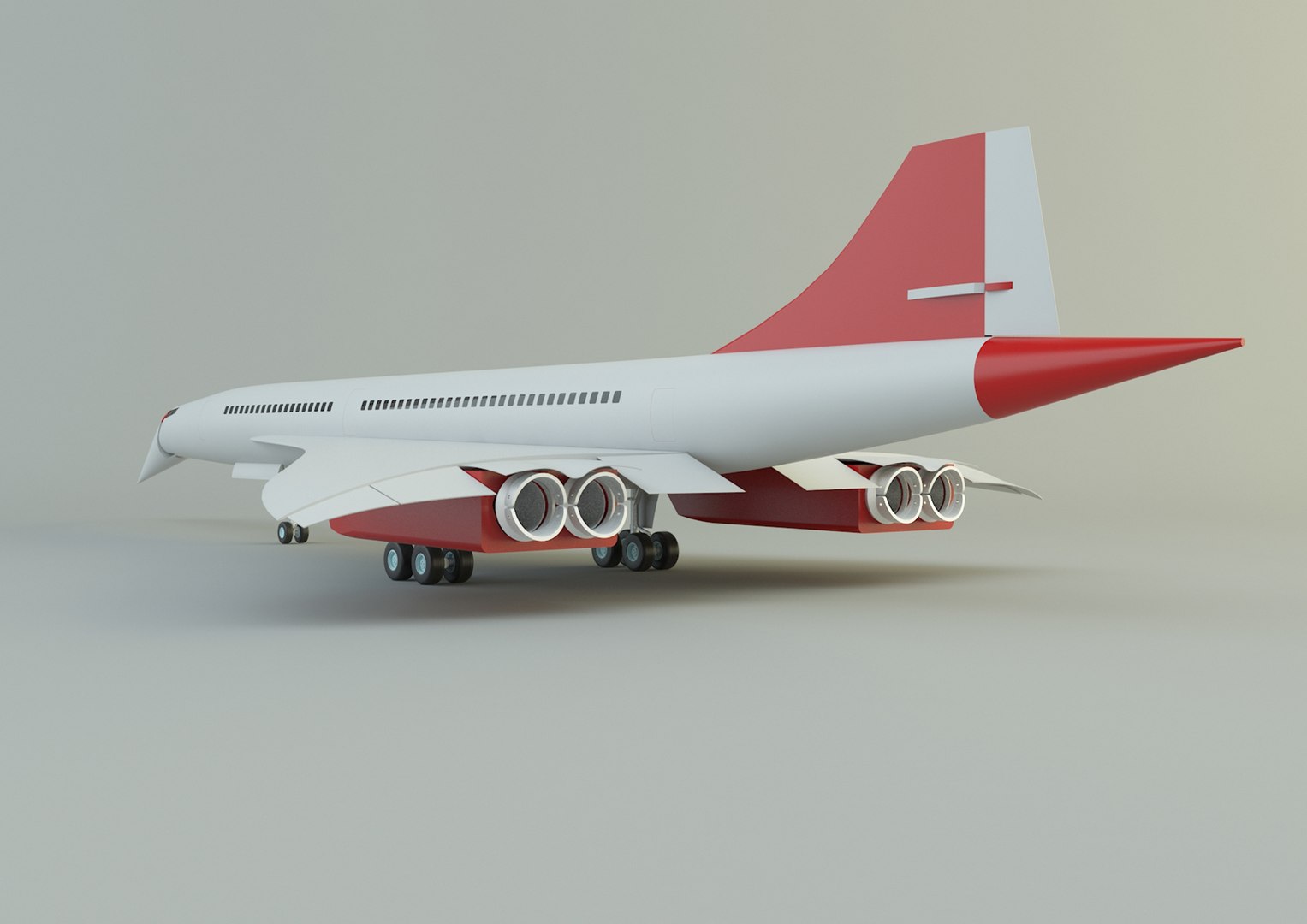 3D concorde passenger plane model 3D model model - TurboSquid 2056149