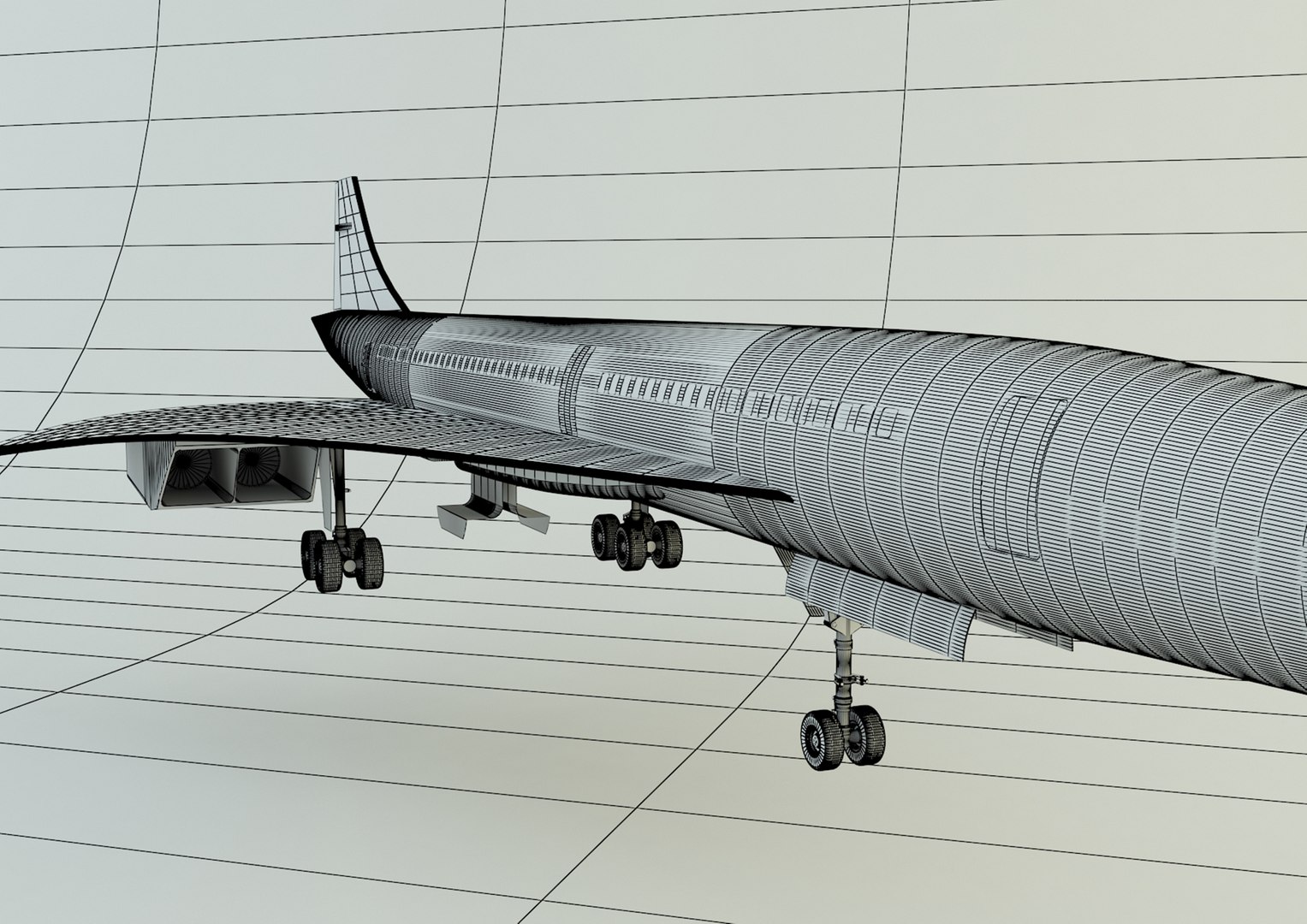 3D concorde passenger plane model 3D model model - TurboSquid 2056149