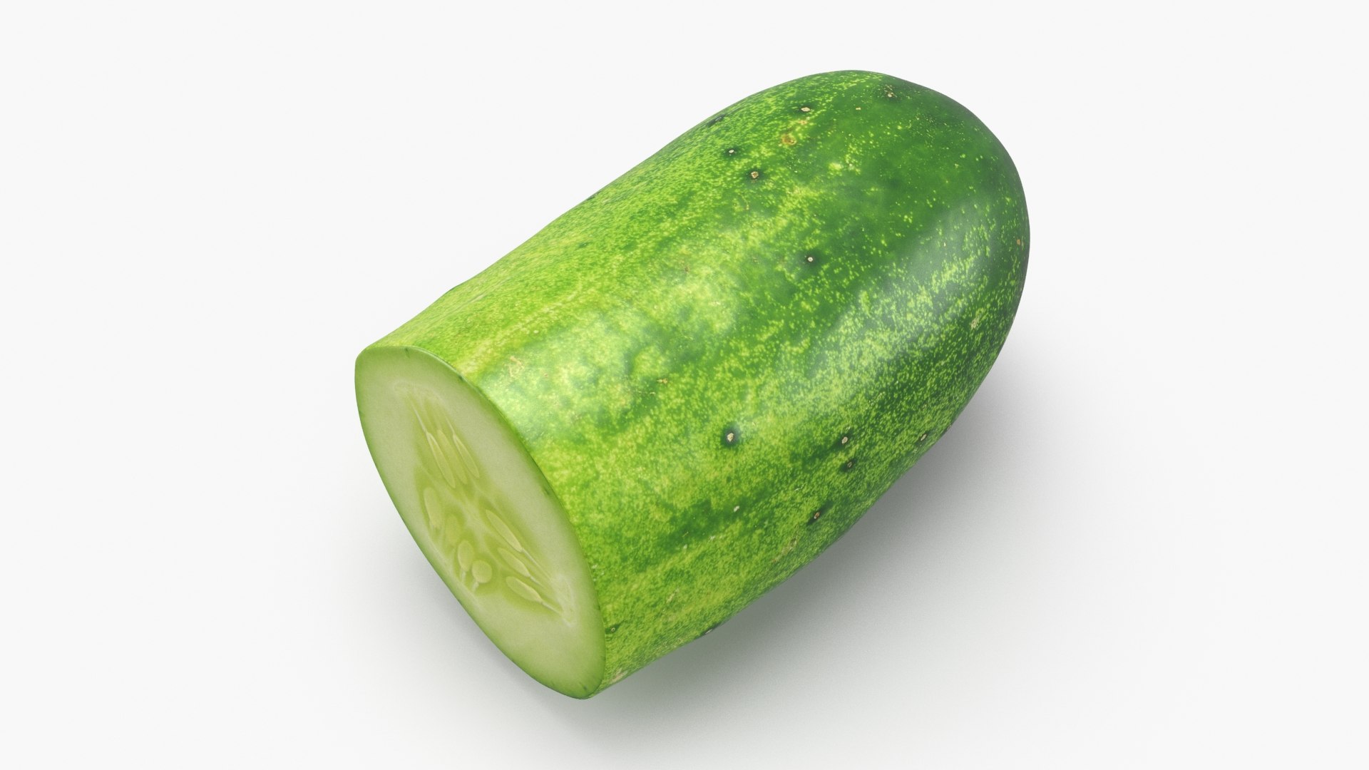 Half Cucumber 03 Model - TurboSquid 2064733