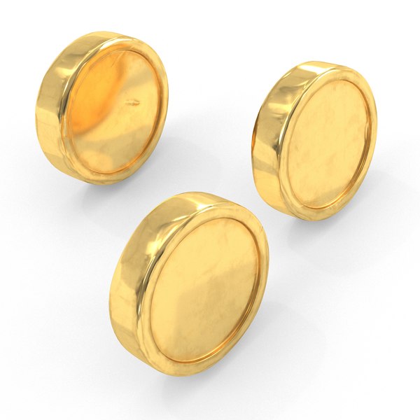 3D generic gold coins model - TurboSquid 1661686