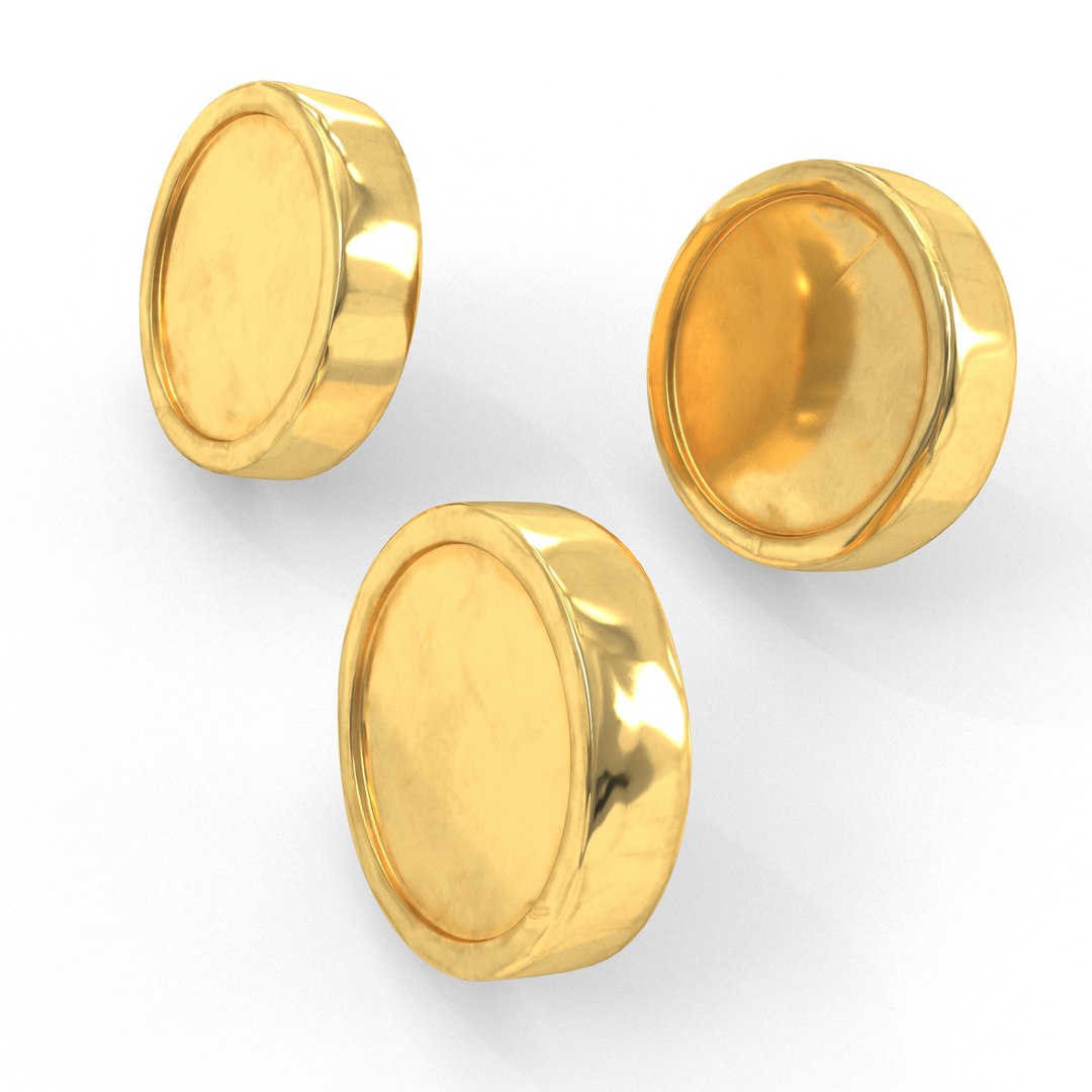 3D Generic Gold Coins Model - TurboSquid 1661686