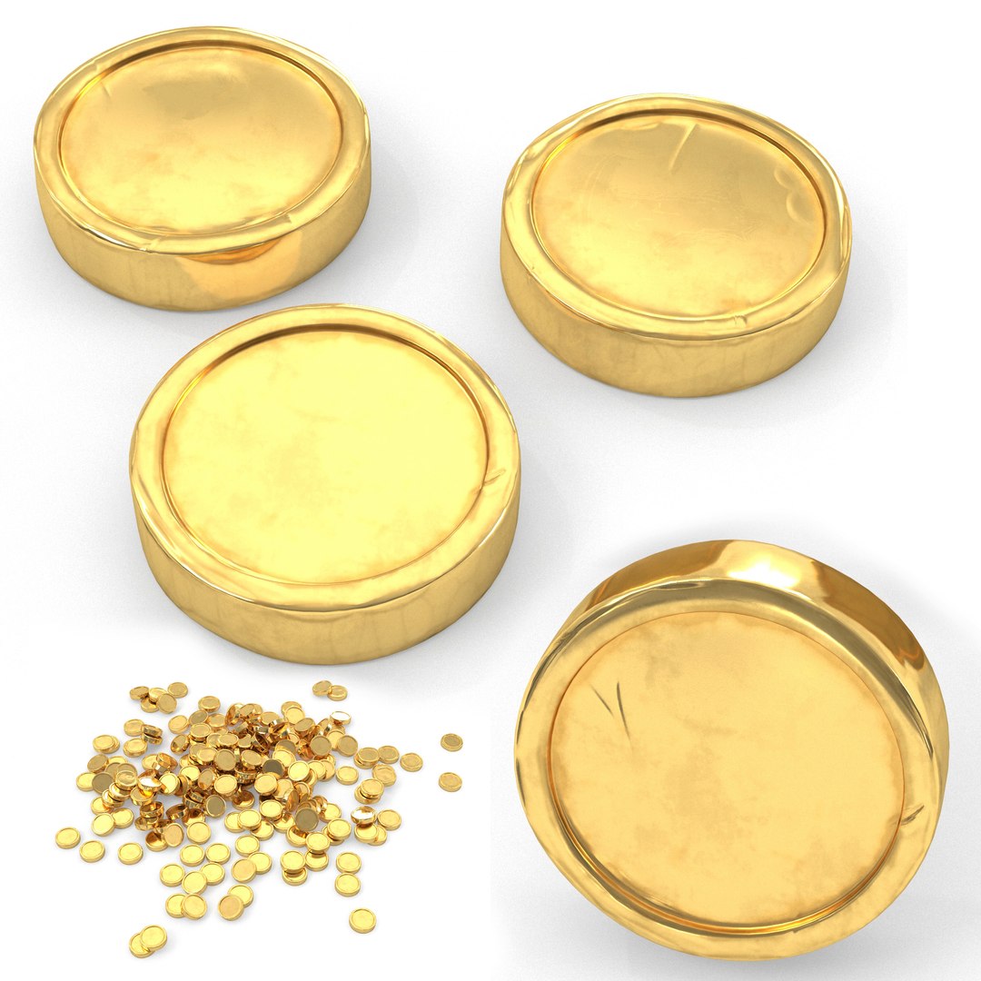 3D Generic Gold Coins Model - TurboSquid 1661686