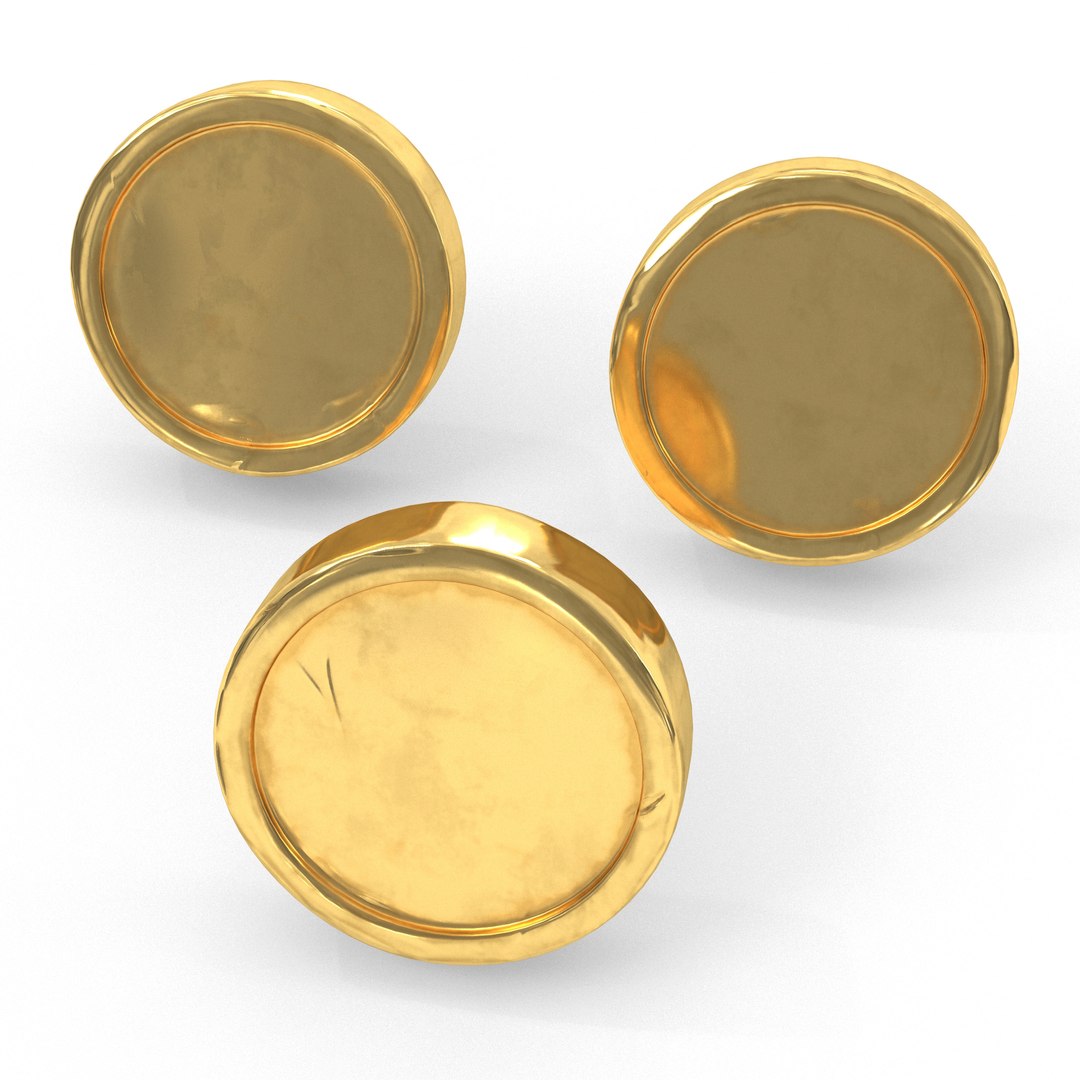 3D Generic Gold Coins Model - TurboSquid 1661686