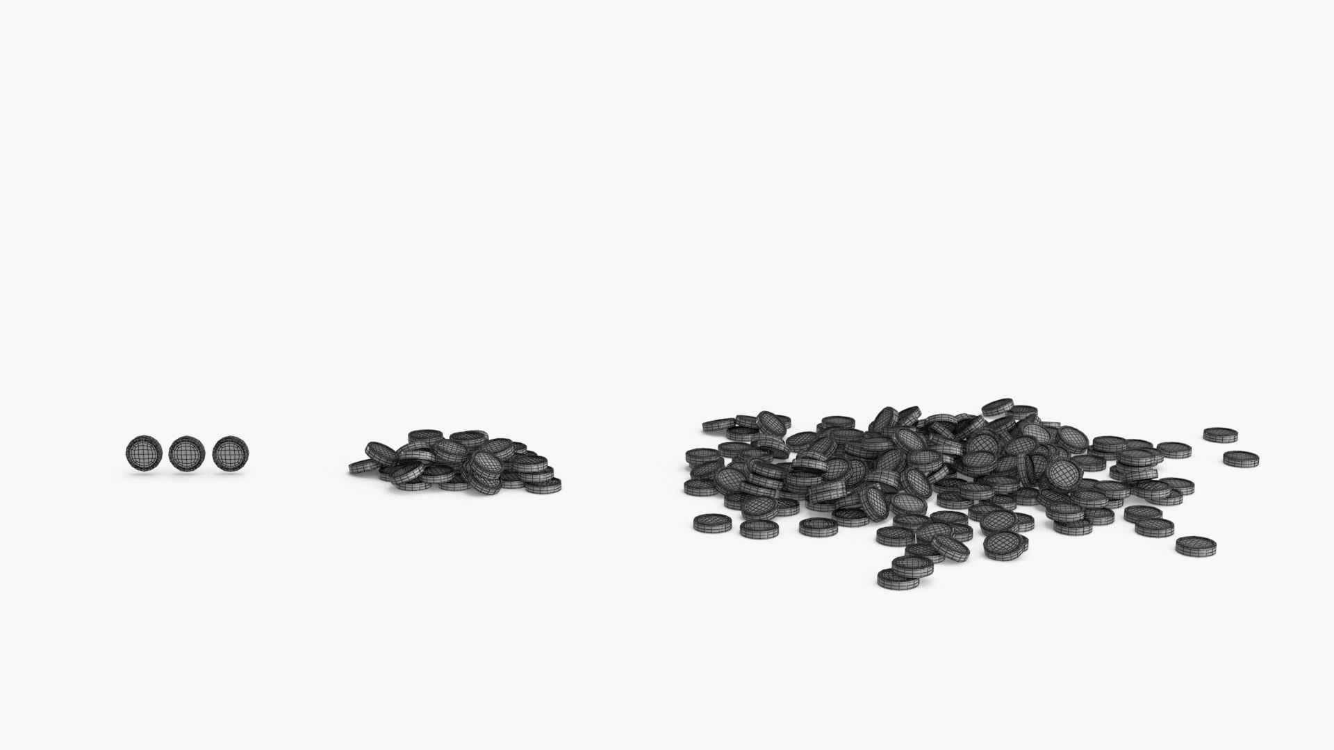 3D Generic Gold Coins Model - TurboSquid 1661686