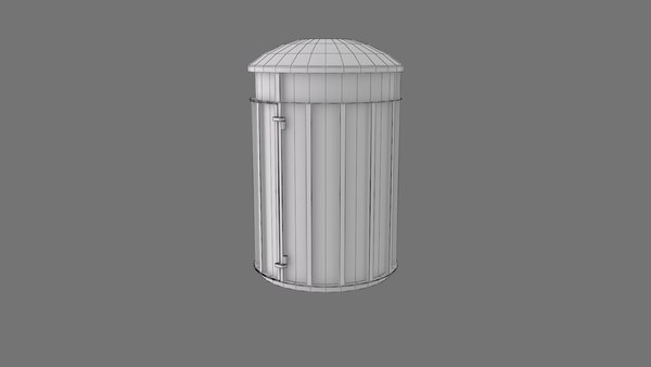 3D realistic green trash bin - TurboSquid 1553201