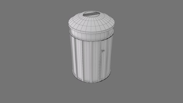 3D realistic green trash bin - TurboSquid 1553201