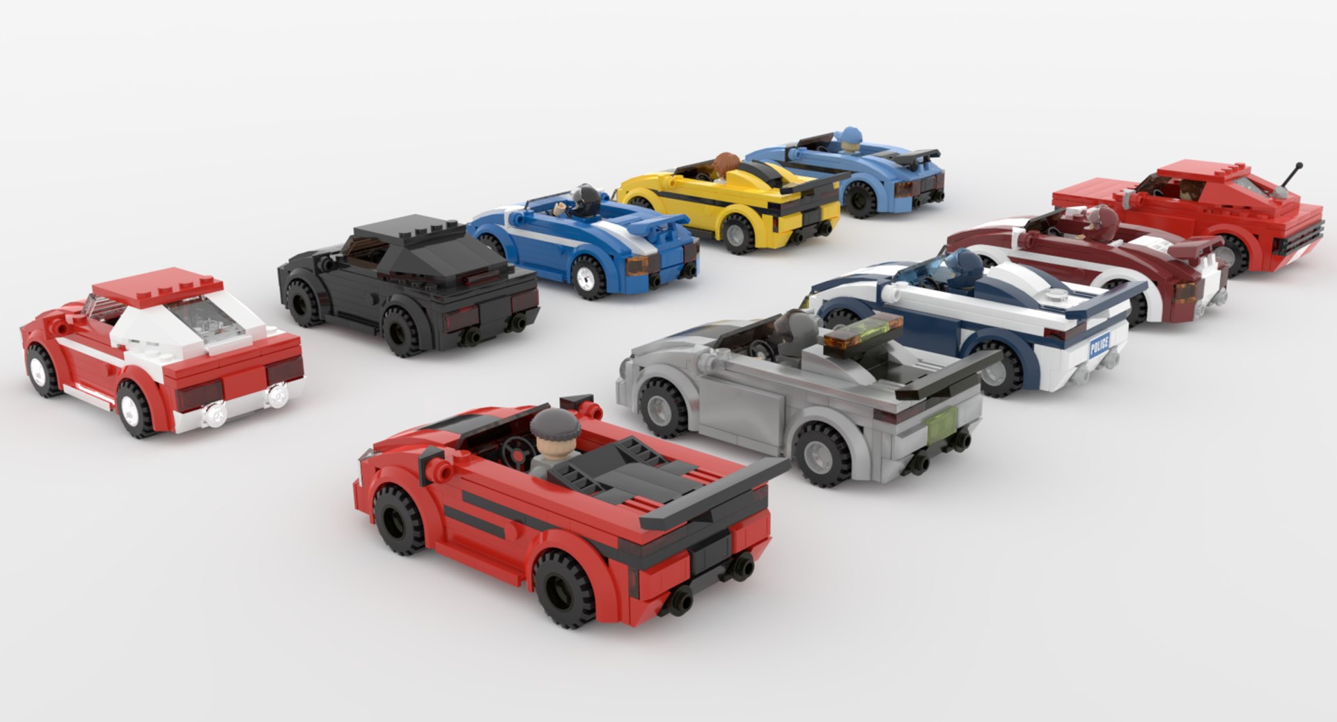 3D Lego Mini Racers - TurboSquid 1550680