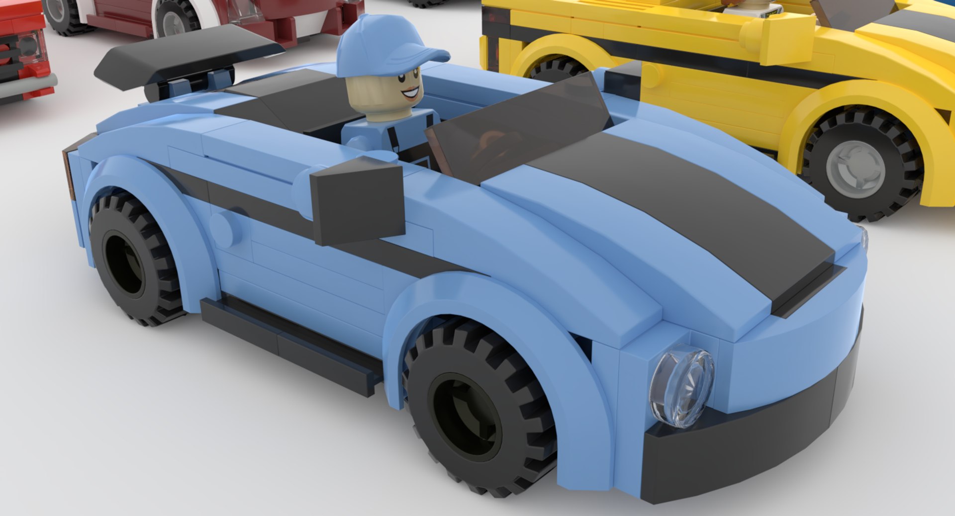 3D Lego Mini Racers - TurboSquid 1550680